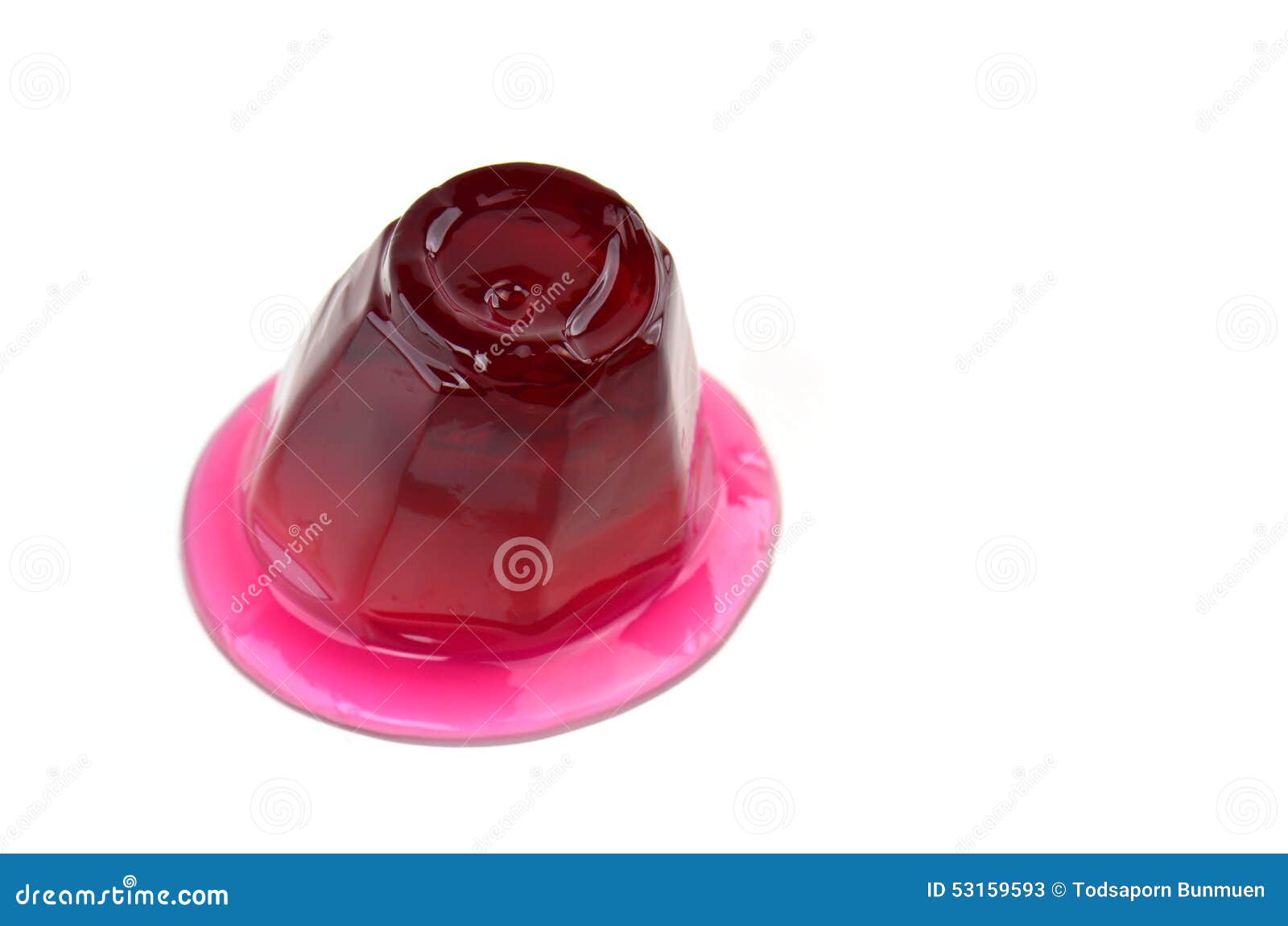 Red Jelly on White Background Stock Image - Image of mould, cool: 53159593