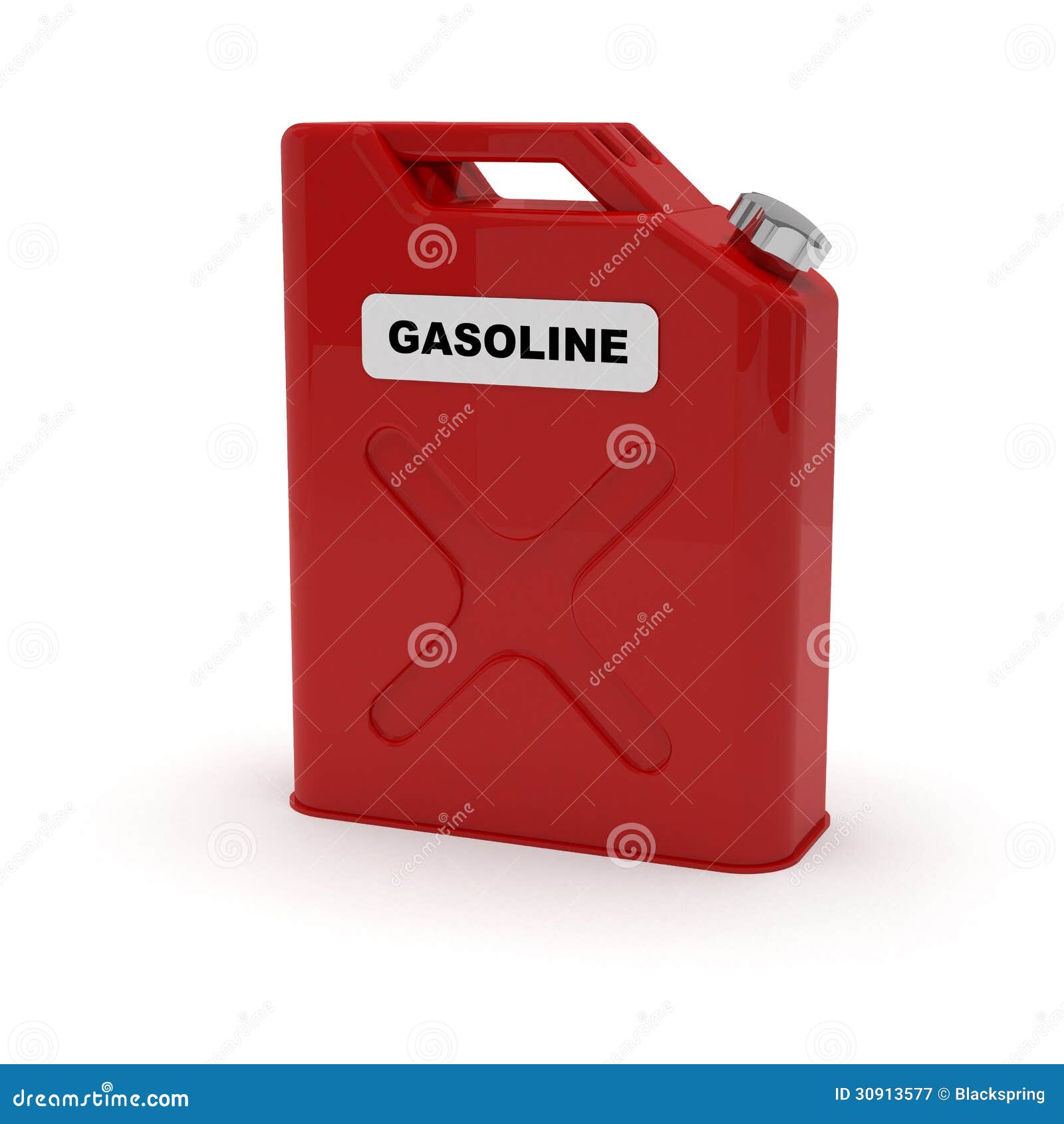 Red Jerrycan With Gasoline Label Royalty-Free Stock Photography ...