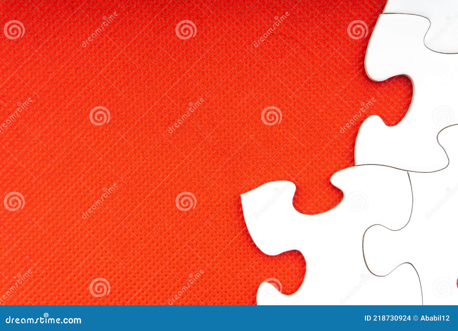 Red Jigsaw Puzzle Pieces on Red Background. Stock Photo - Image of ...