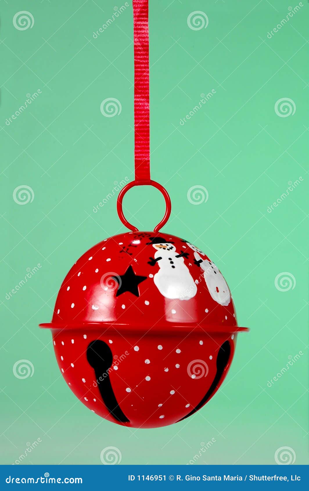 Jingle Bell,Golden Bronze Metal Cast Bells Stock Image | CartoonDealer ...