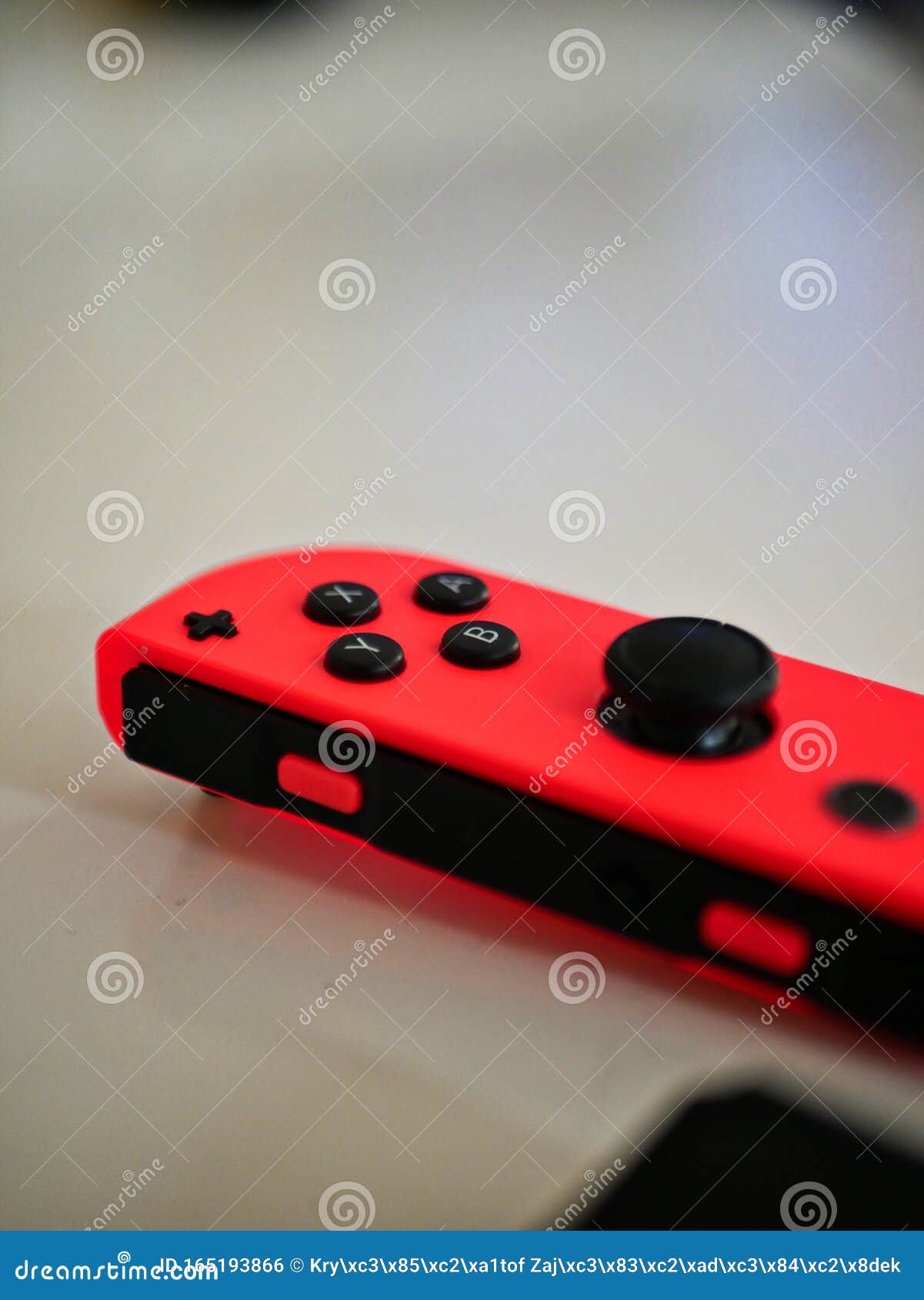 Red joy con stock photo. Image of switch, nintendo - 165193866