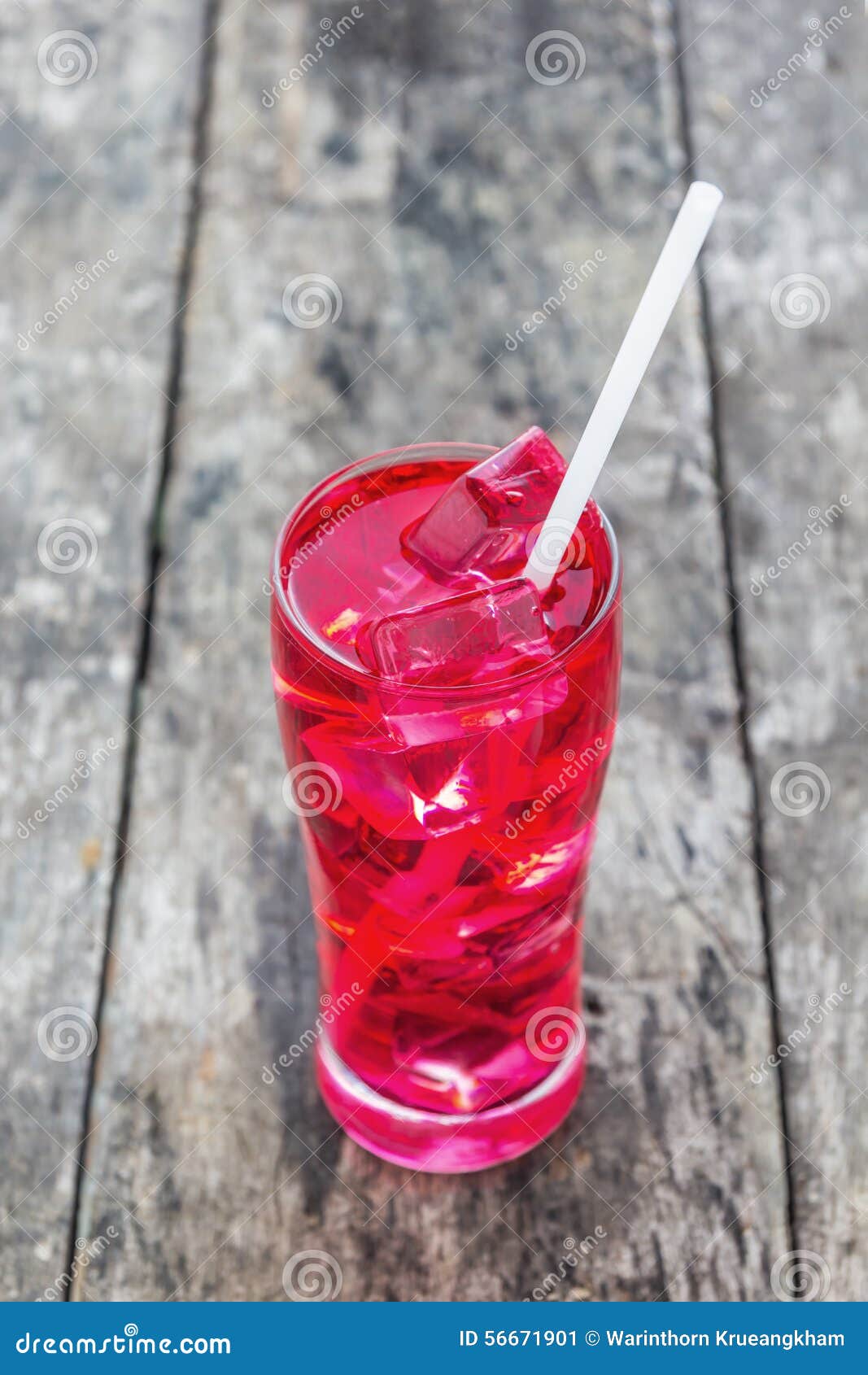 Red Juice in a Glass with Ice Stock Image - Image of soft, healthy ...