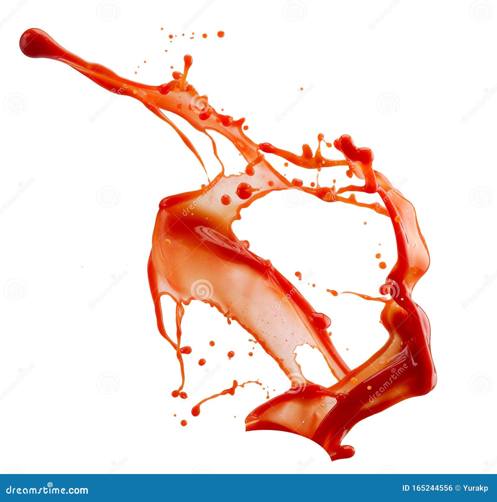 Red Juice Splash Isolated on a White Background Stock Photo - Image of ...