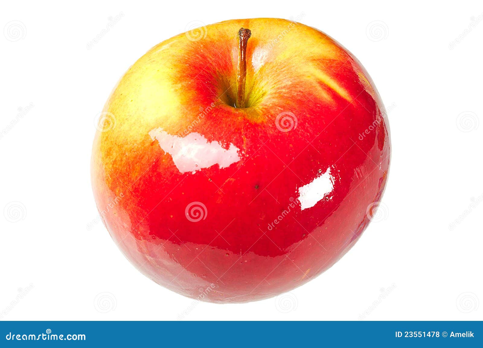 Red Juicy Fresh Apple Isolated Stock Photo - Image of juice, diet: 23551478