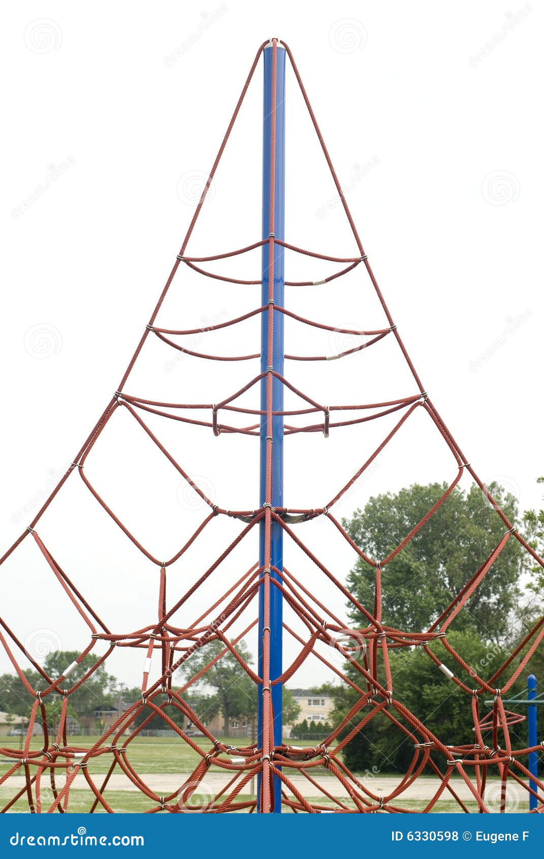 Red jungle gym rope stock photo. Image of playground, play - 6330598