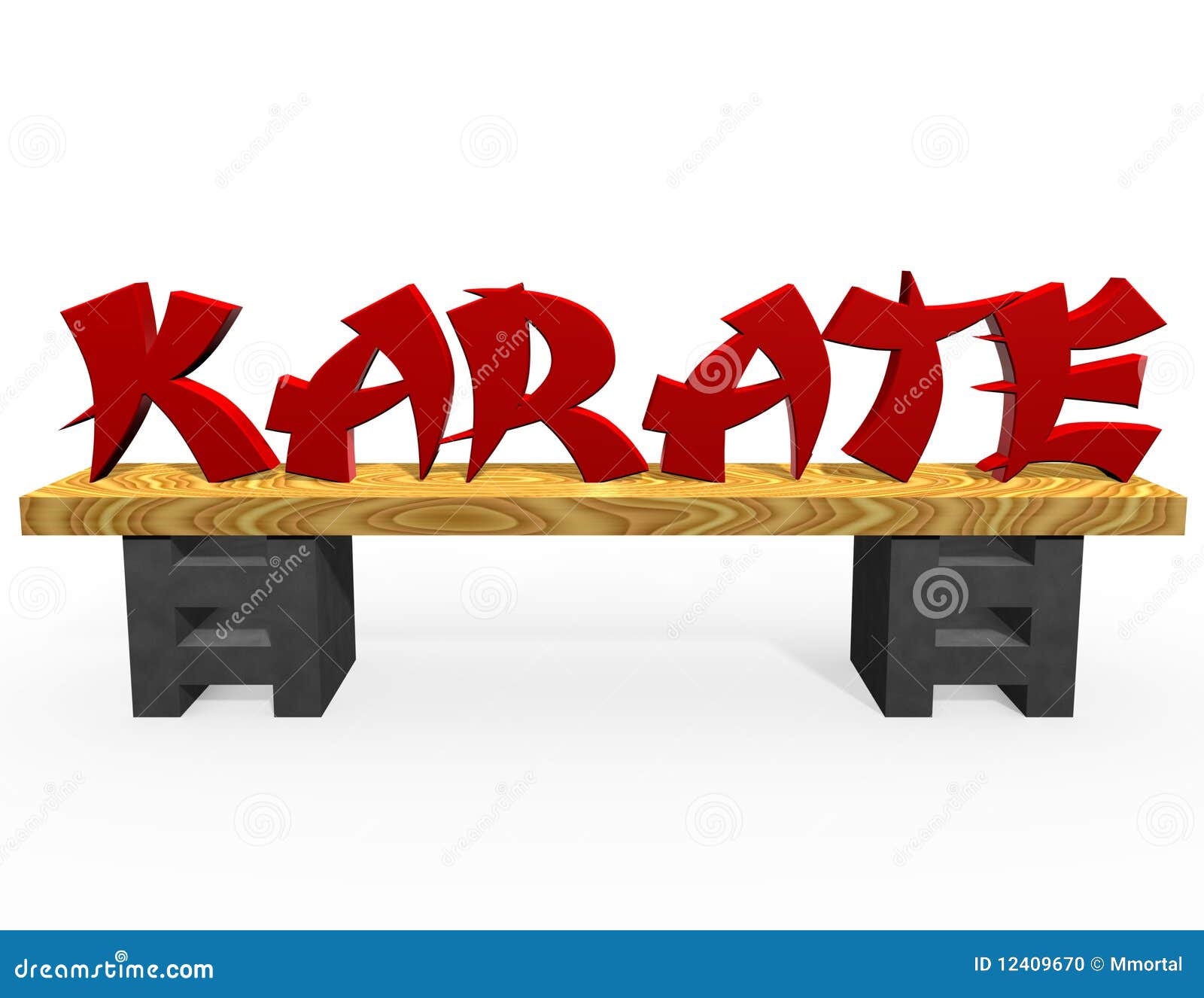 Karate Text Symbol Vector Illustration | CartoonDealer.com #165829014