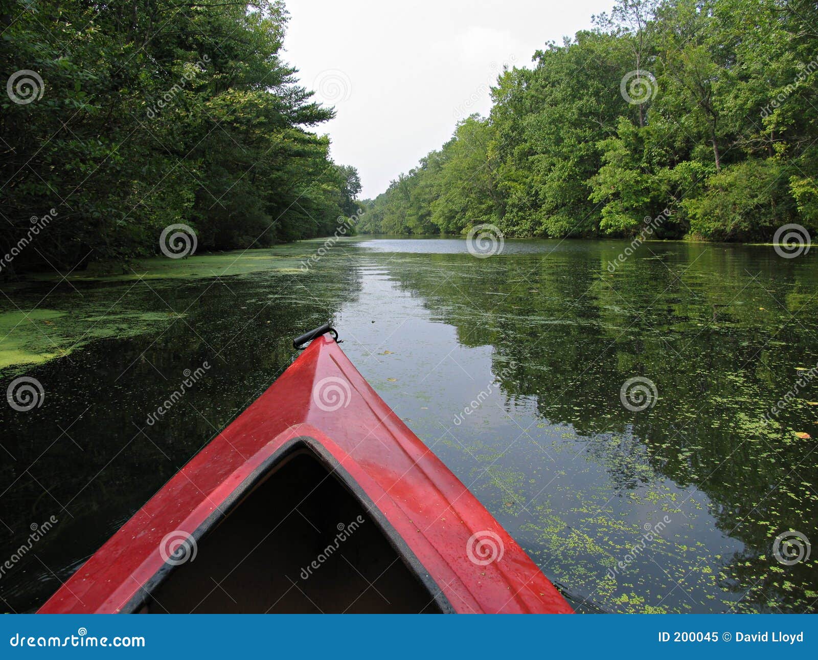 Red kayak stock image. Image of canoe, peaceful, outside - 200045