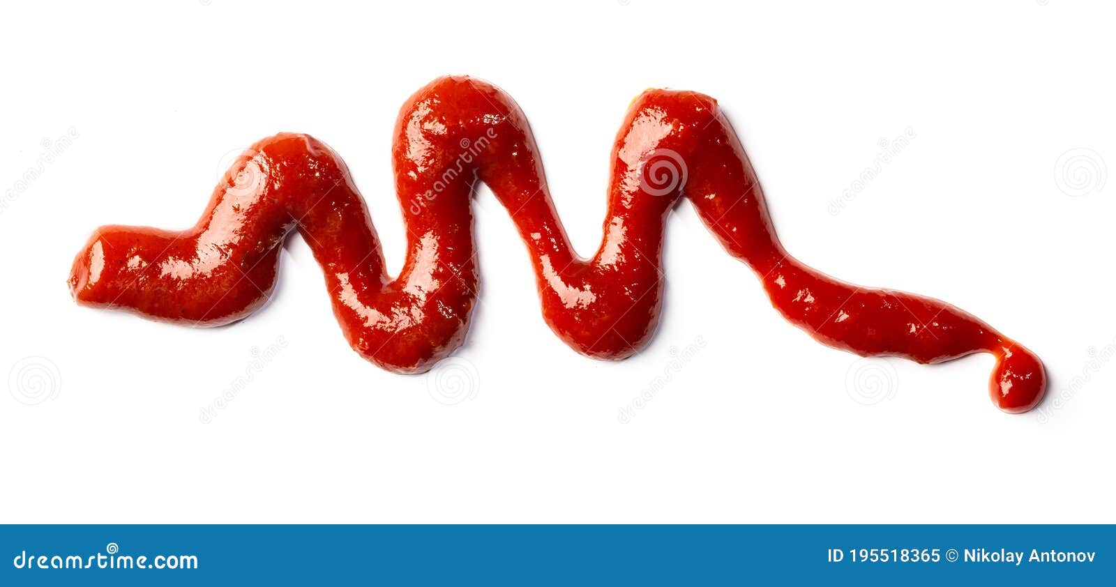 Red Ketchup Splash Isolated on White Background. Tomato Sauce Abstract ...