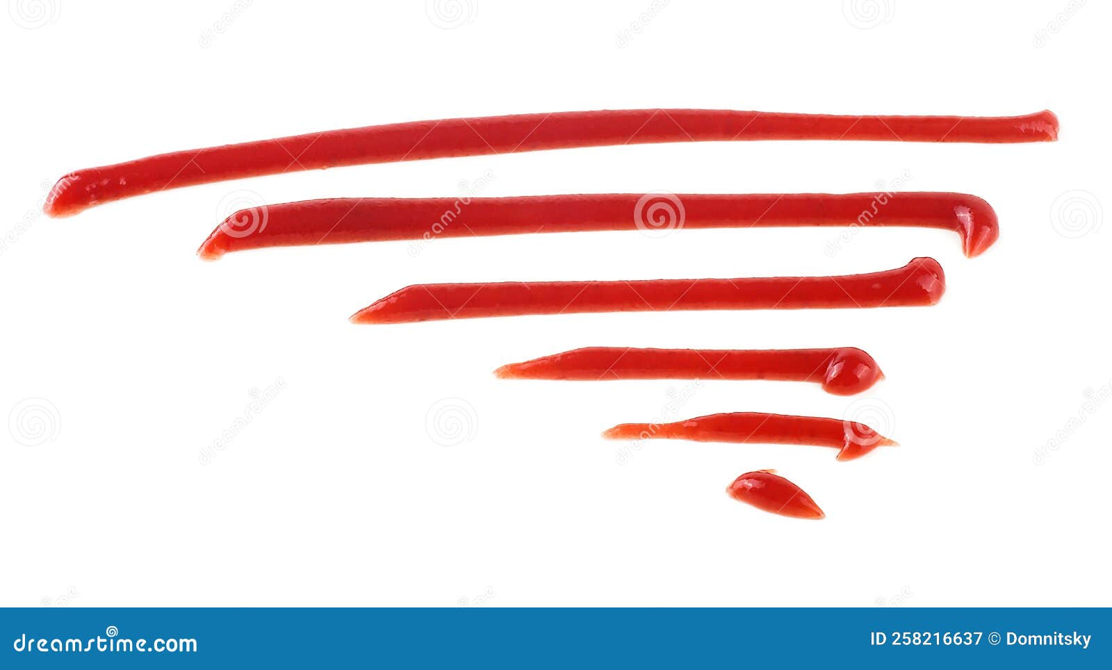 Red Ketchup Splash Isolated on White Background, Top View Stock Image ...