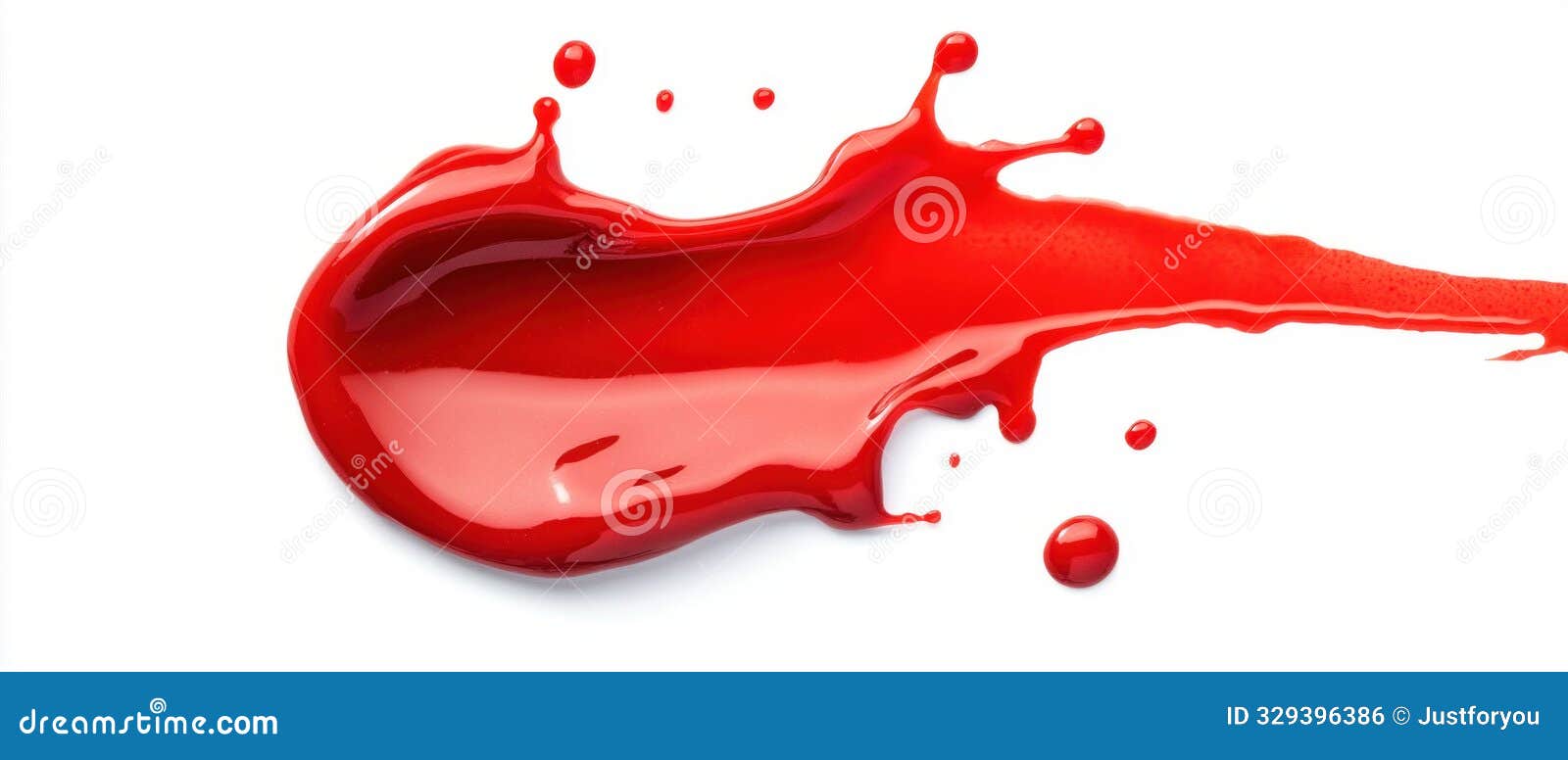 Red Ketchup Splash on White Background. Generative Ai Stock ...