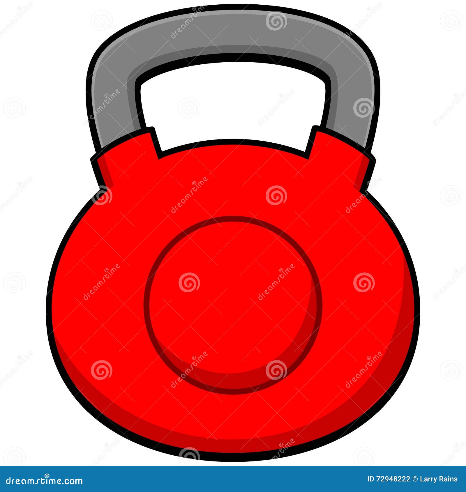 Red Kettle Bell stock illustration. Illustration of training - 72948222