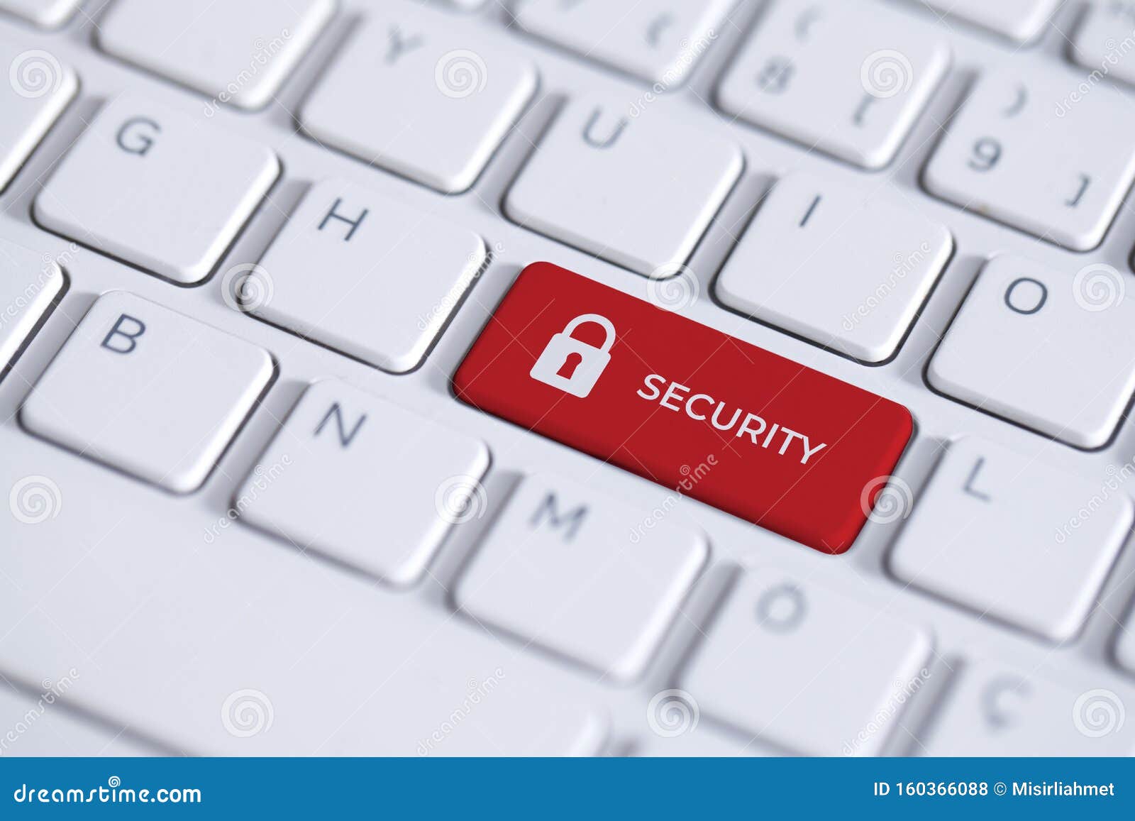 Red Key with Security Padlock Icon Stock Photo - Image of coding, mail ...