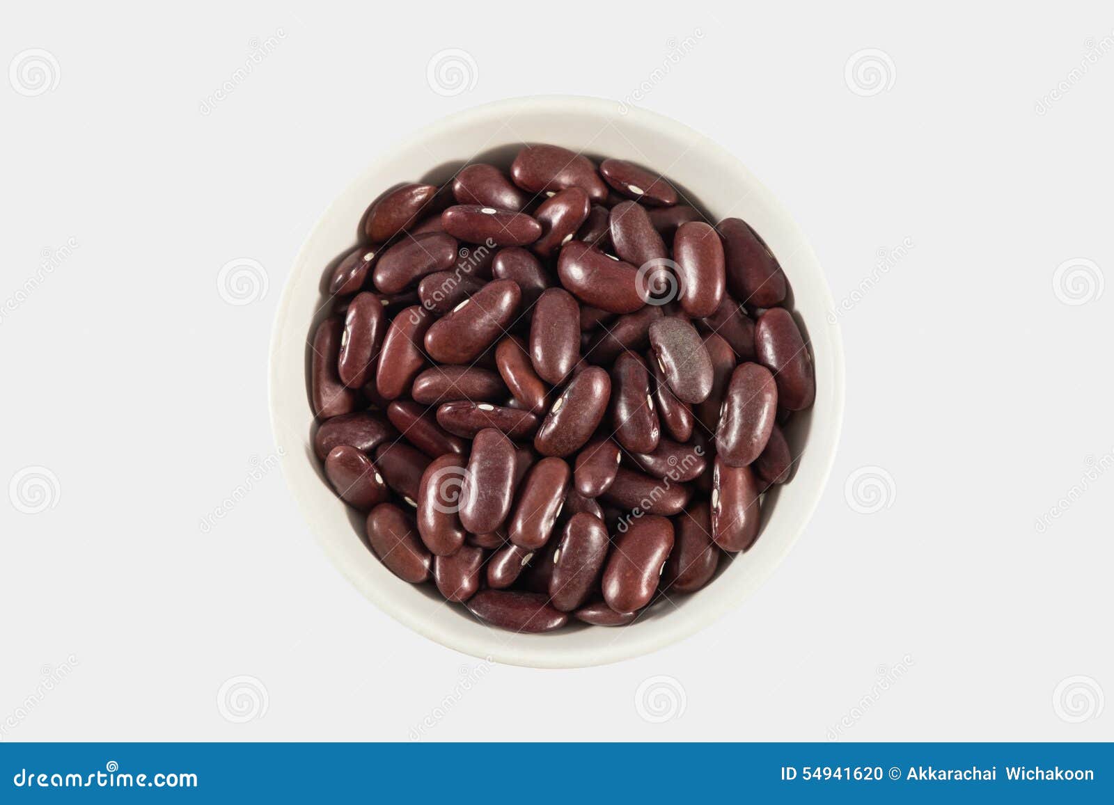 Red Kidney Bean on White Background Stock Photo - Image of closeup ...