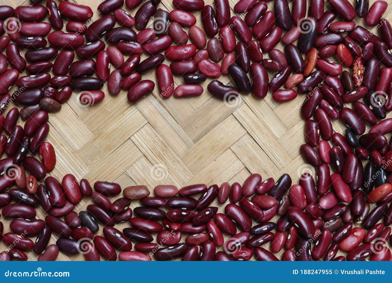 Red Kidney Beans or Rajma Beans Stock Image - Image of center ...