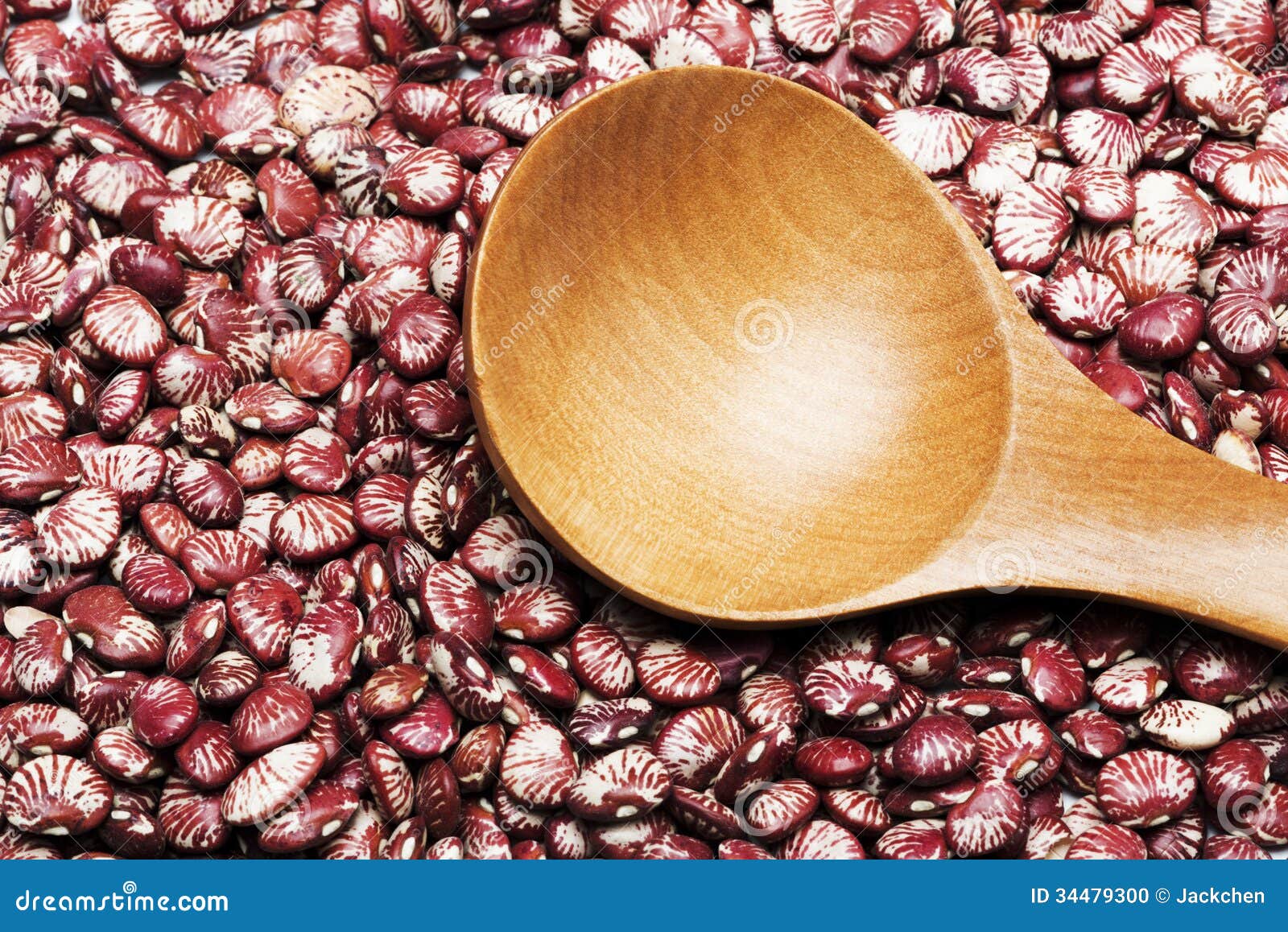 Red Kidney Beans and Wooden Tablespoon Stock Photo - Image of grain ...
