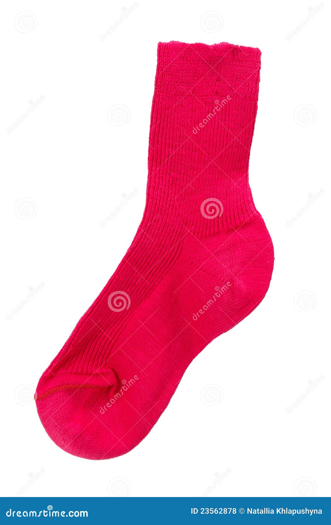 Red Kids Cotton Socks, Isolated Stock Photo - Image of socks, small ...