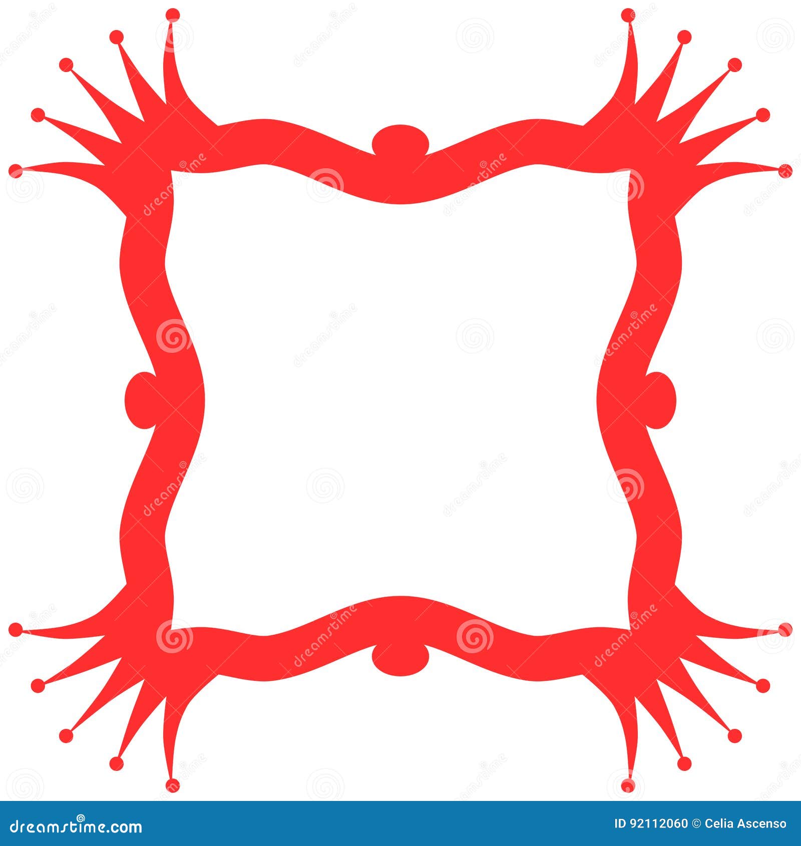 Red King Frame Border stock illustration. Illustration of edge - 92112060