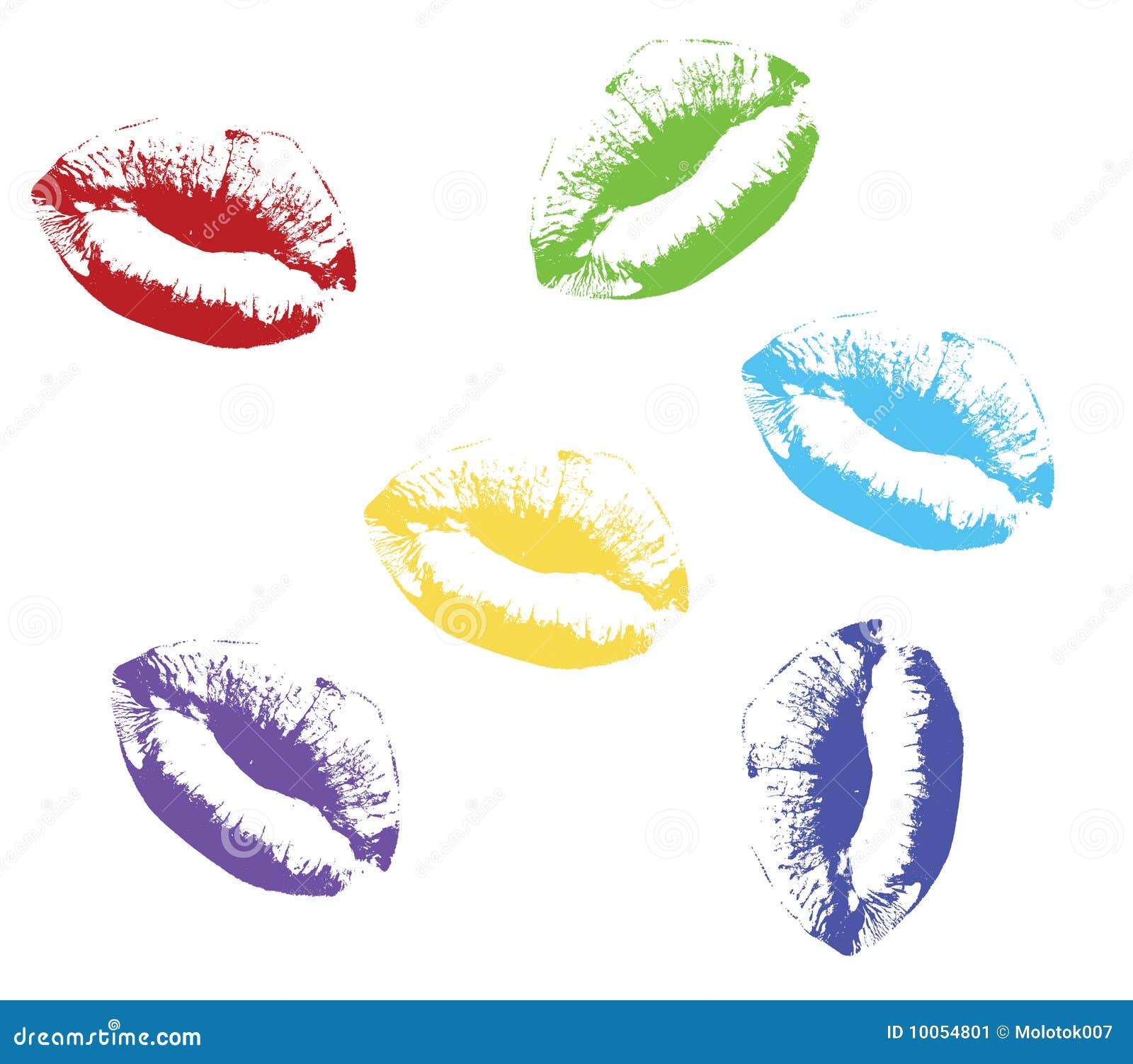 Red Kiss Lips Vector Illustration Stock Vector - Illustration of mark ...
