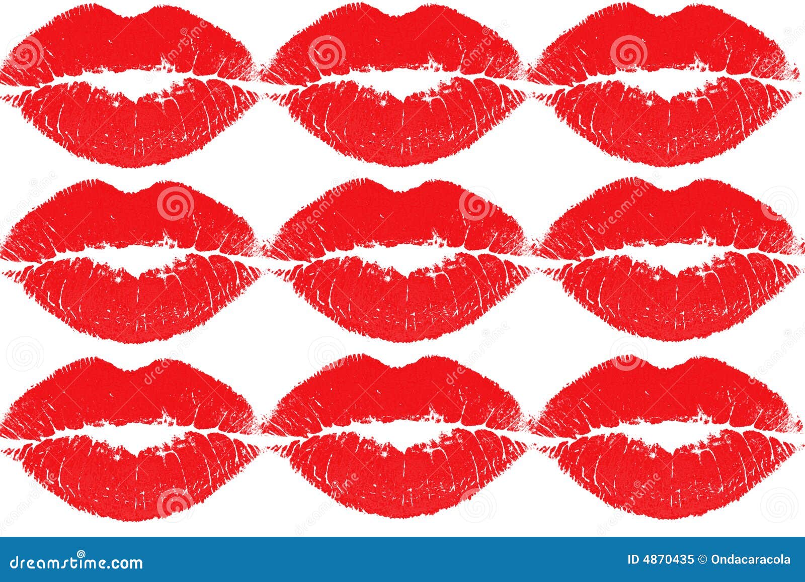 Red Kissing Lips Picture. Image: 4870435