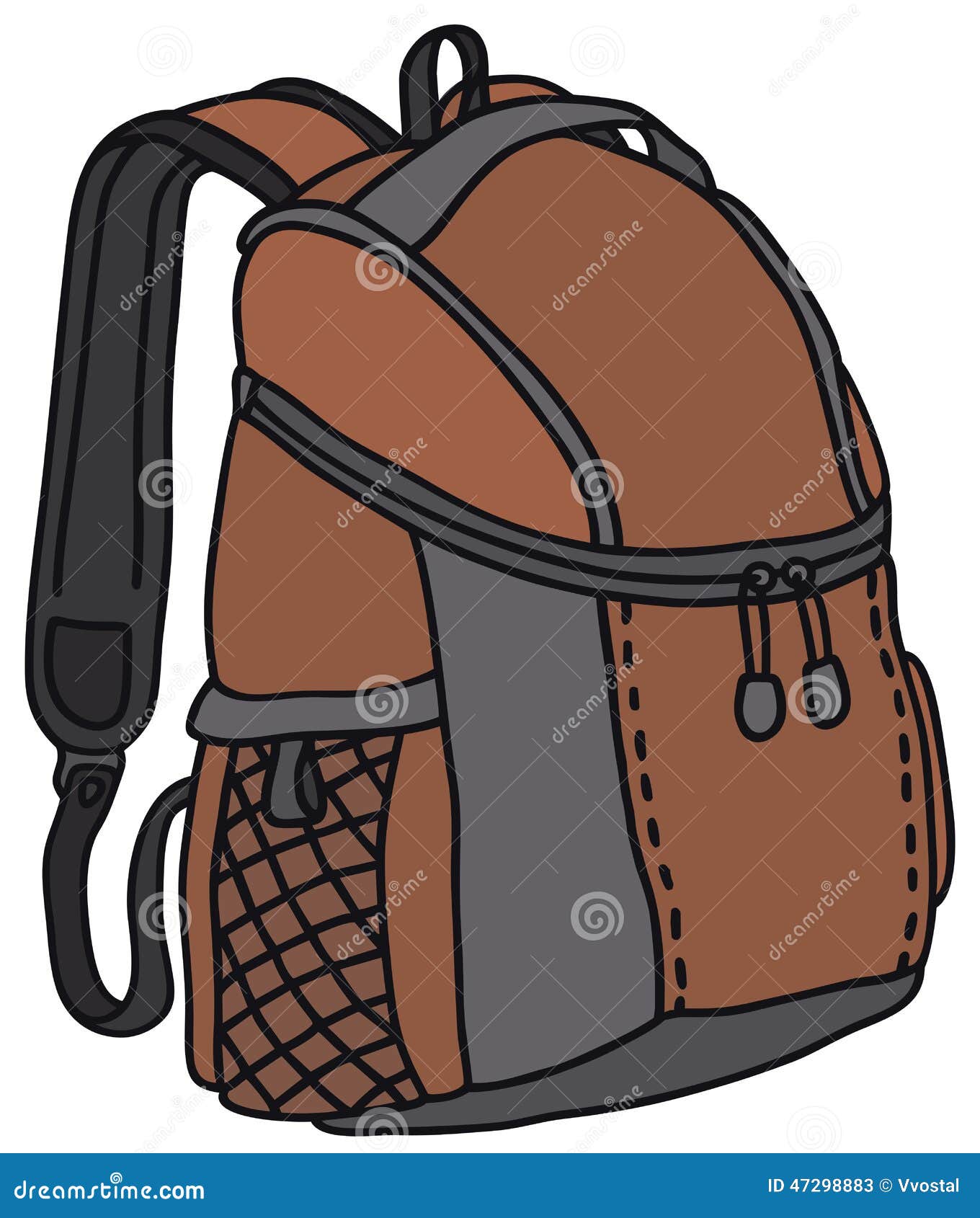 Red kit bag stock vector. Illustration of hand, baggage - 47298883