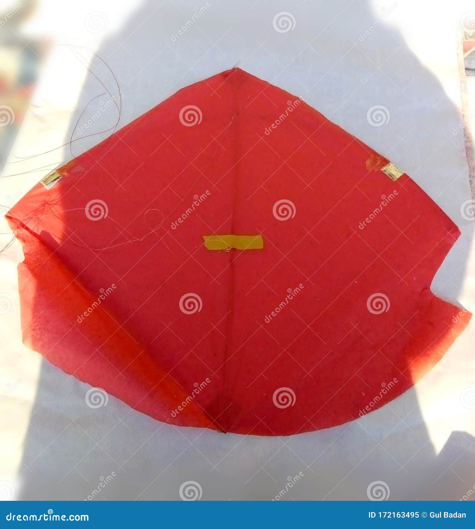 Red Kites Images Made with Paper Flying Kites Stock Image - Image of ...