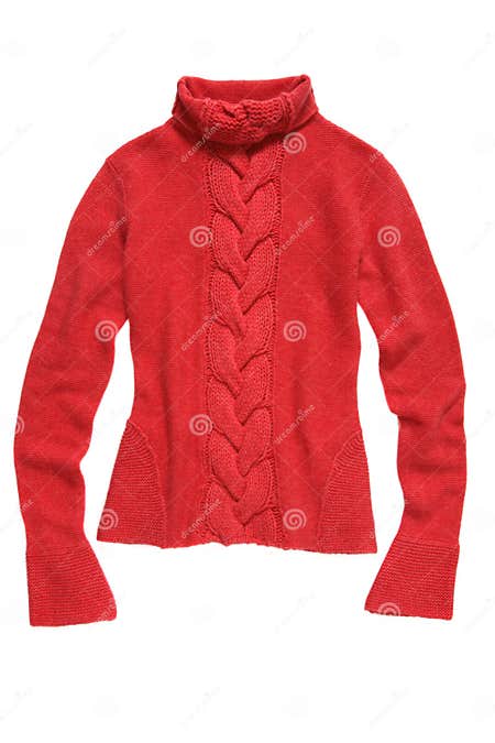 Red knit sweater stock image. Image of sweater, shopping - 11908541