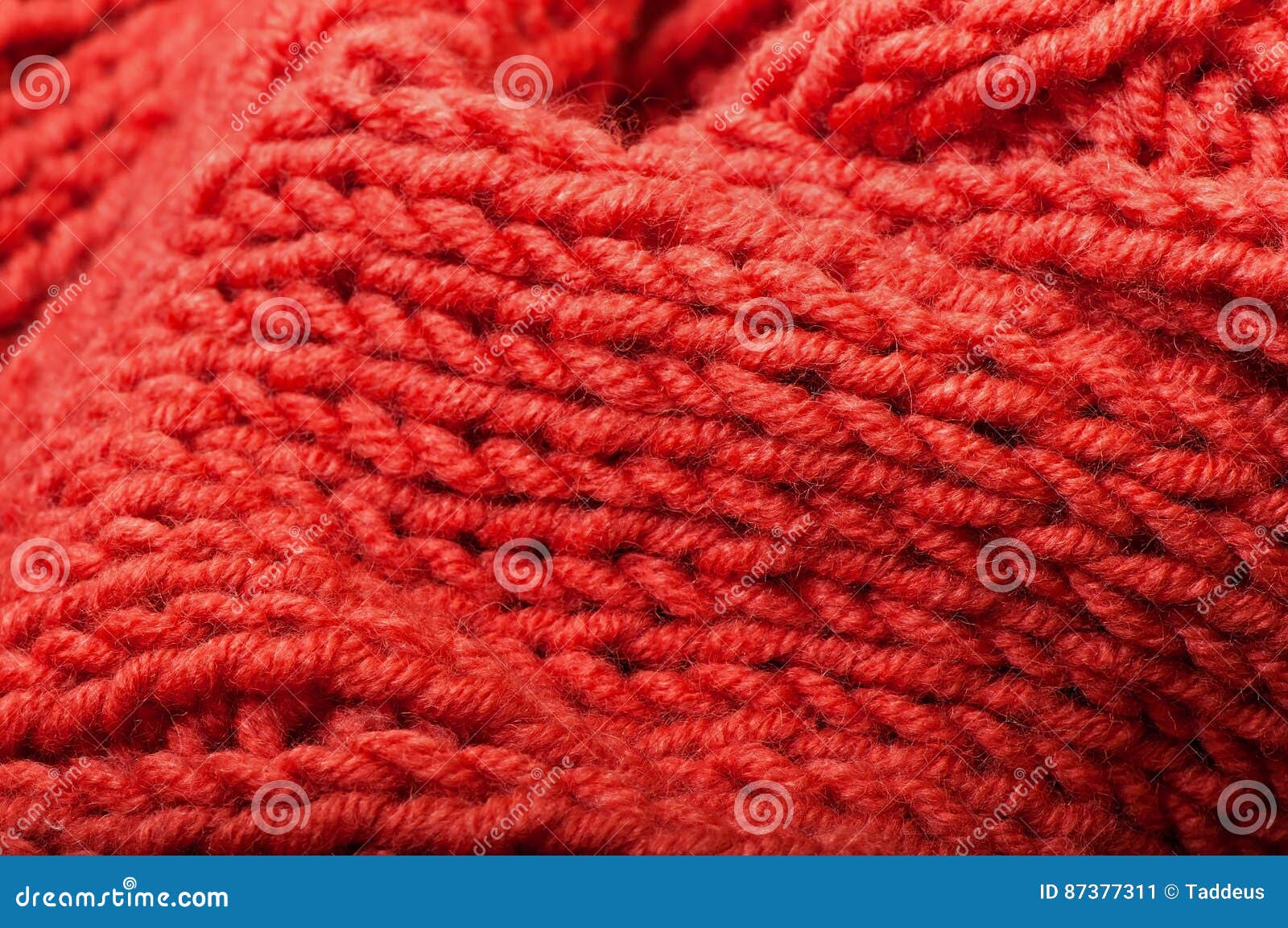 Red knitted fabric stock image. Image of knit, style - 87377311