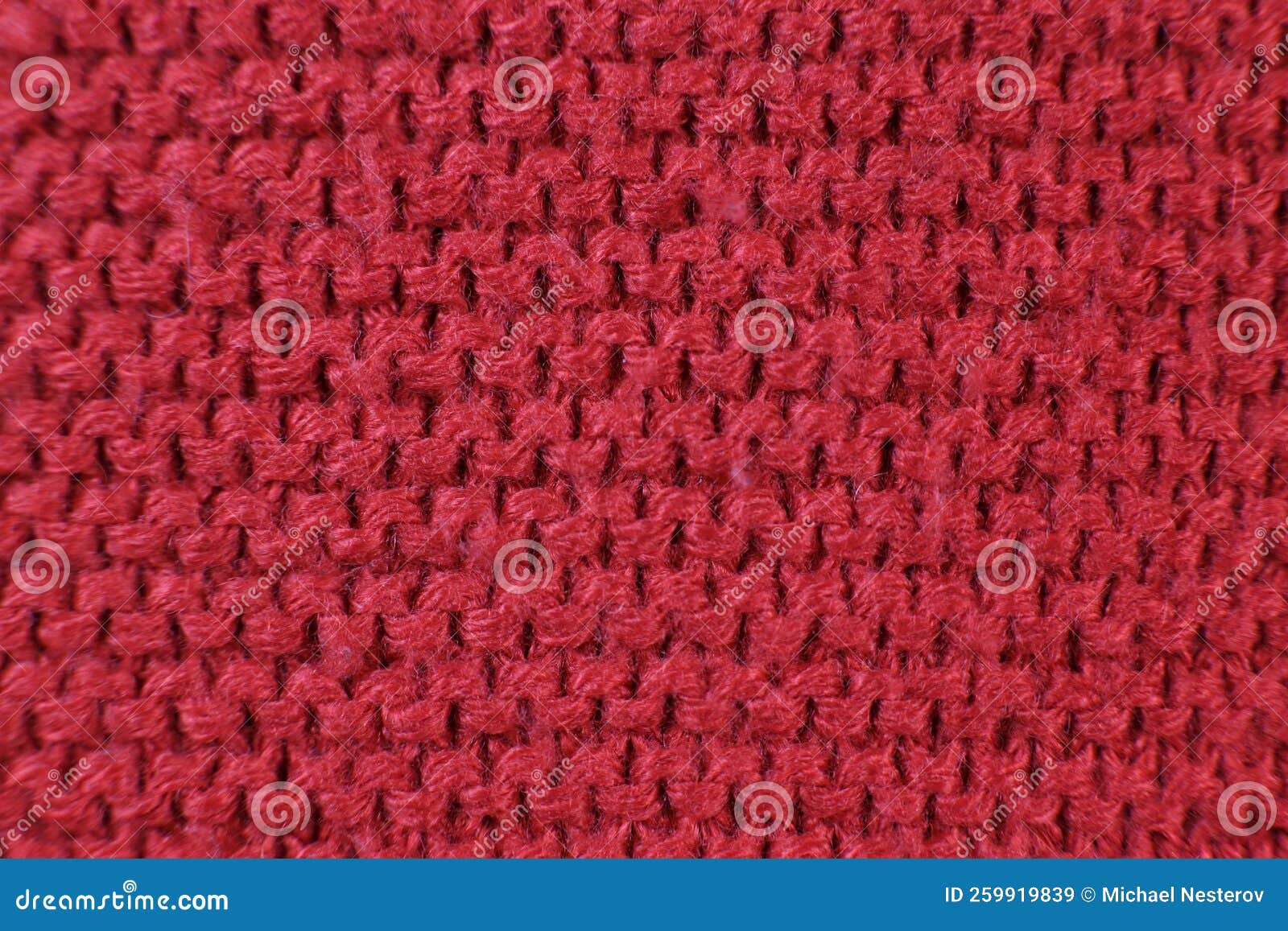 Red Knitted Fabric Texture Background Stock Image - Image of surface ...