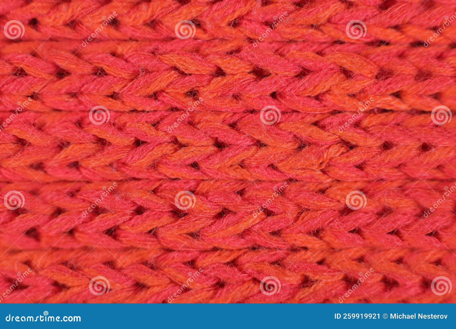 Red Knitted Fabric Texture Background Macro Closeup Stock Image - Image ...