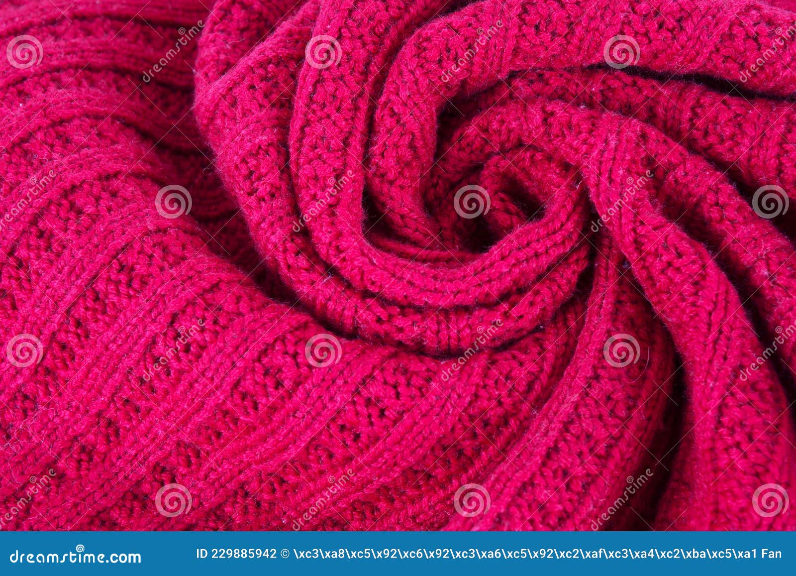 Red Knitted Scarf Texture Background Stock Photo - Image of texture ...