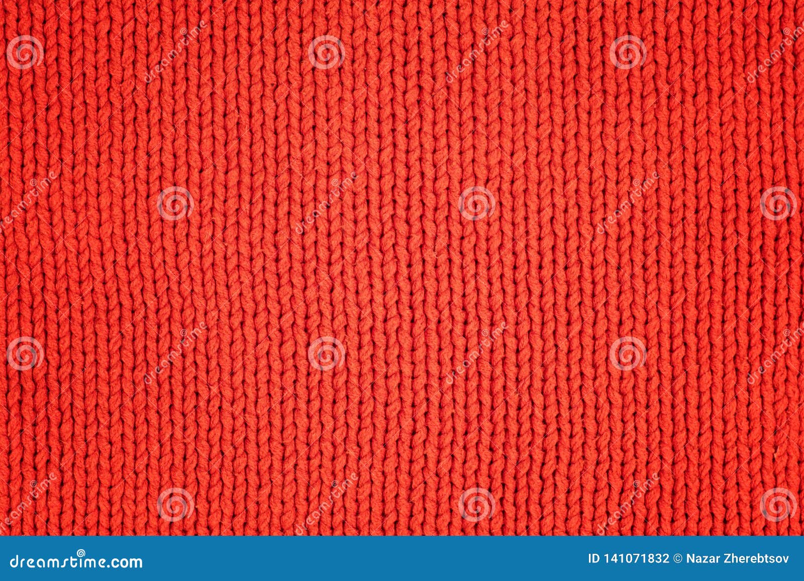 Red Knitted Woolen Fabric As Texture. Textile Background Stock Photo ...
