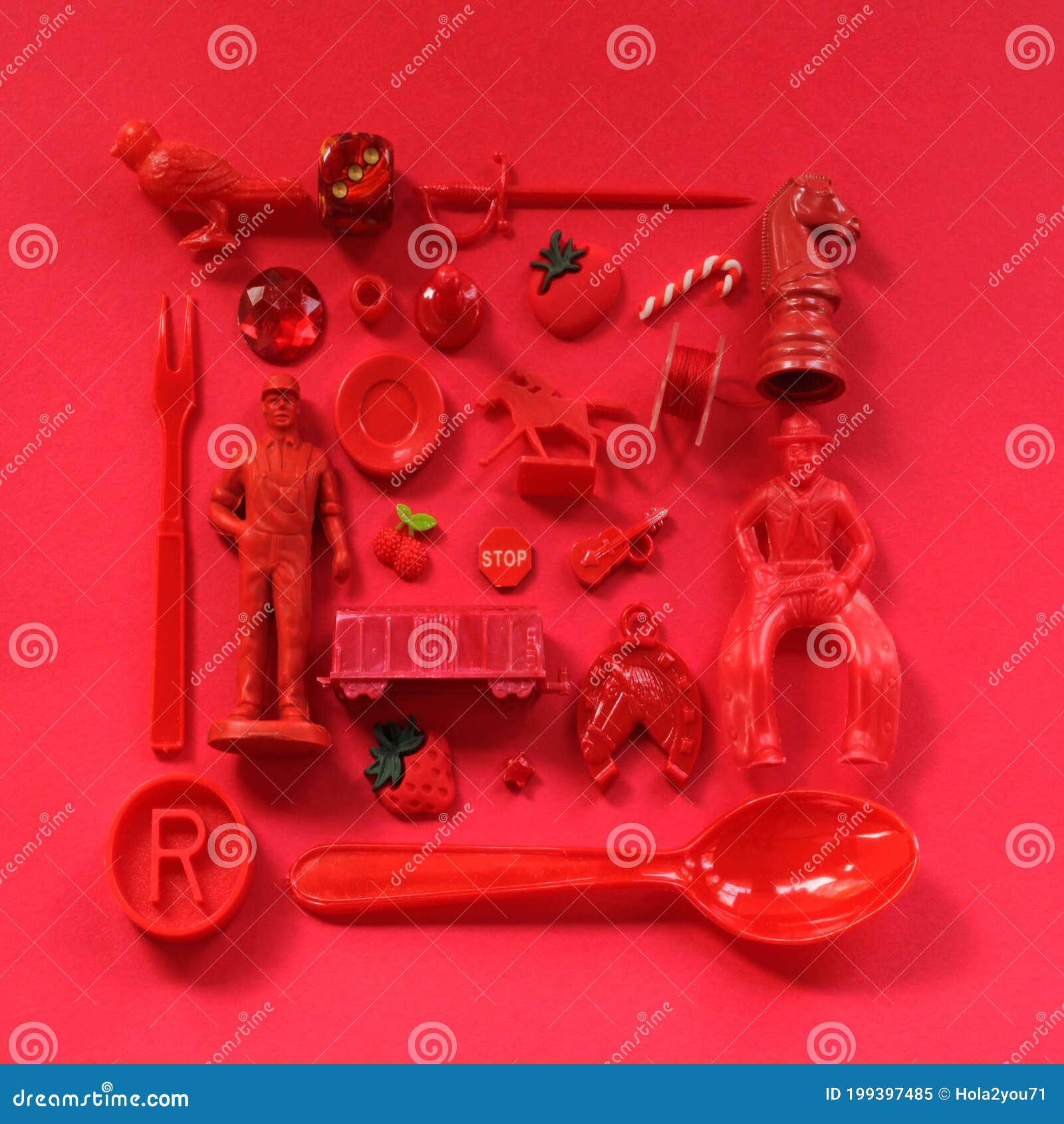 Red knolling concept stock image. Image of choice, knolling - 199397485