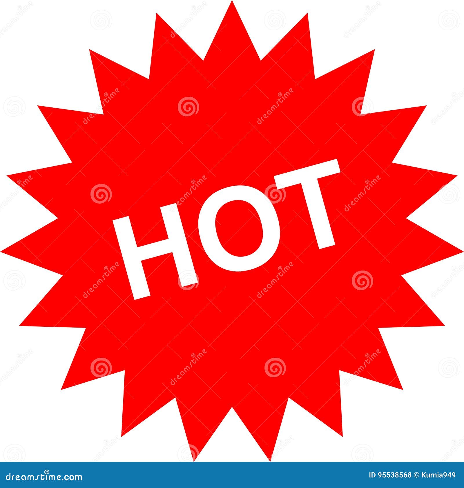 Red label with Hot text stock illustration. Illustration of label ...