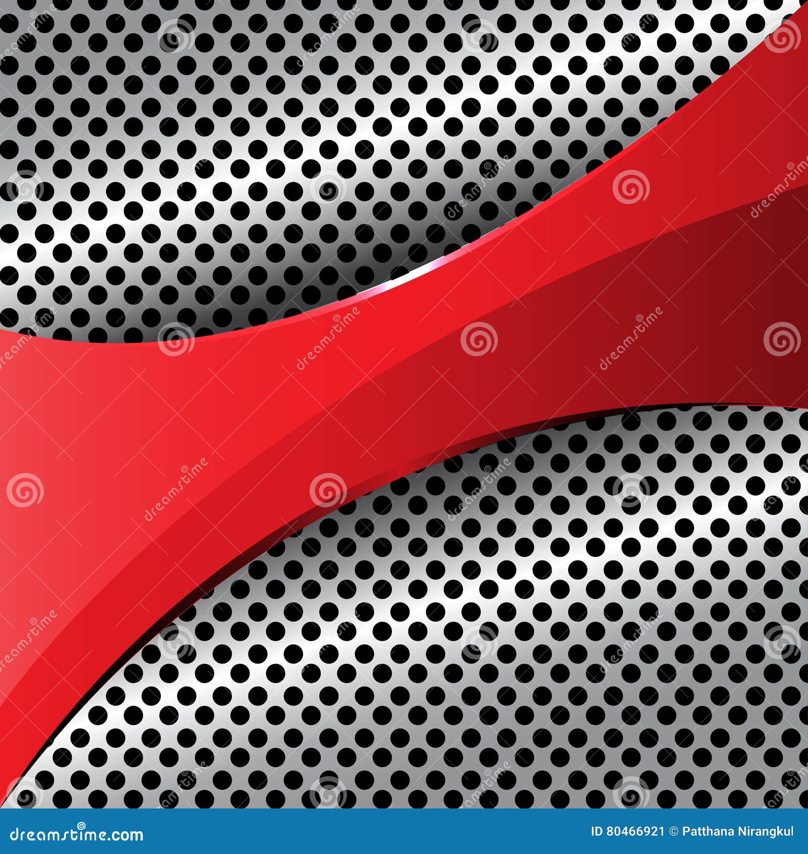 Red Label on Metal Circle Mesh Vector. Stock Vector - Illustration of ...