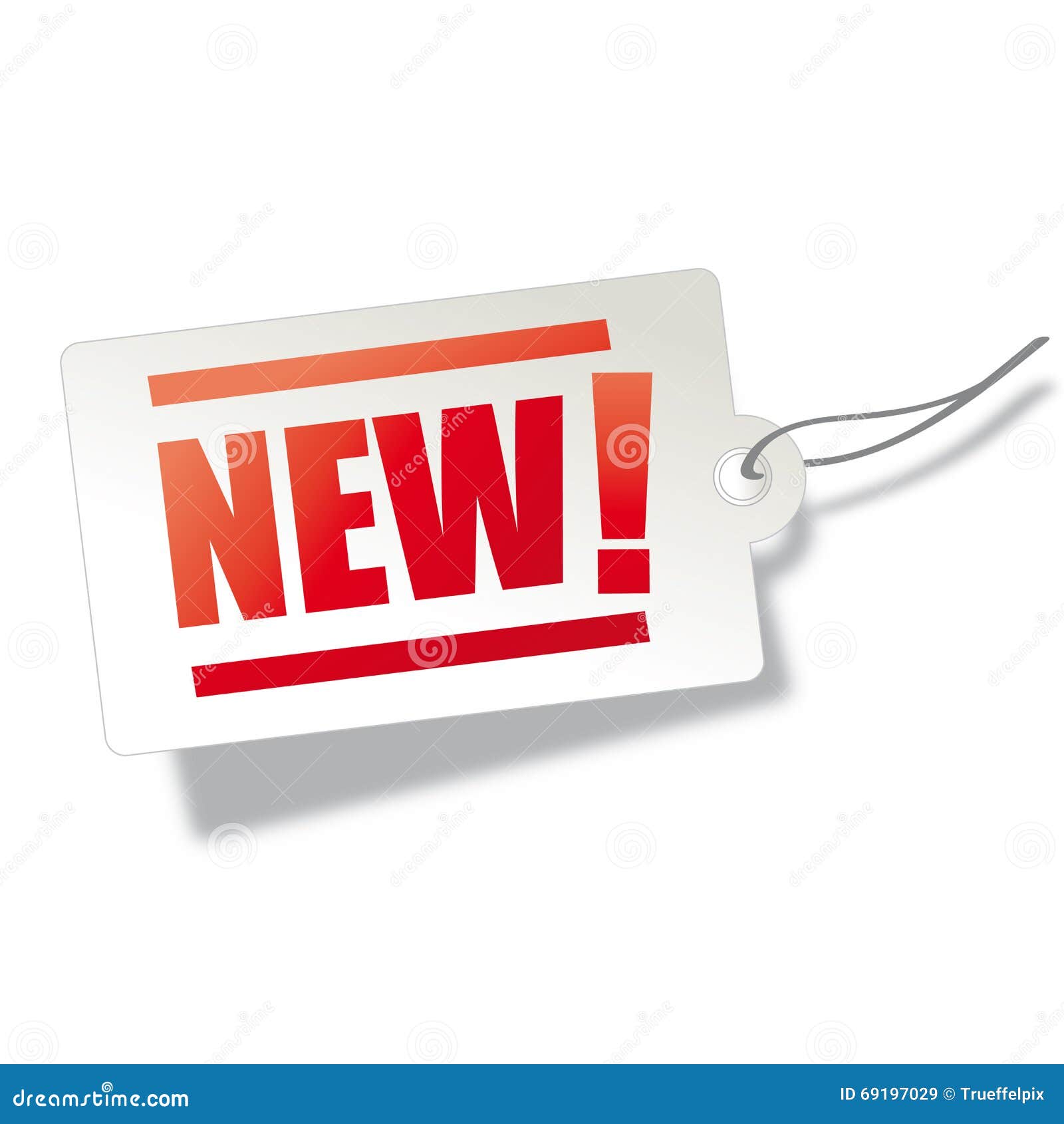 Red label New stock illustration. Illustration of advertising - 69197029