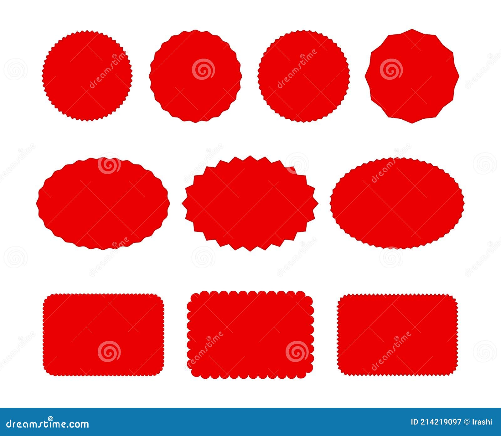 Red Label Sticker Price Tag Stock Vector - Illustration of sticker ...