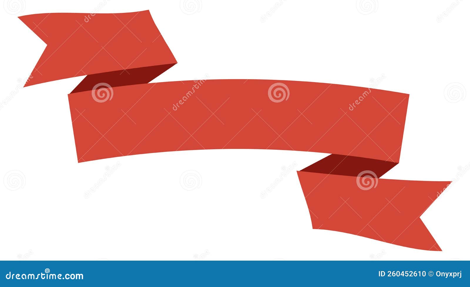 Red Label Template. Blank Decorative Ribbon Banner Stock Illustration ...