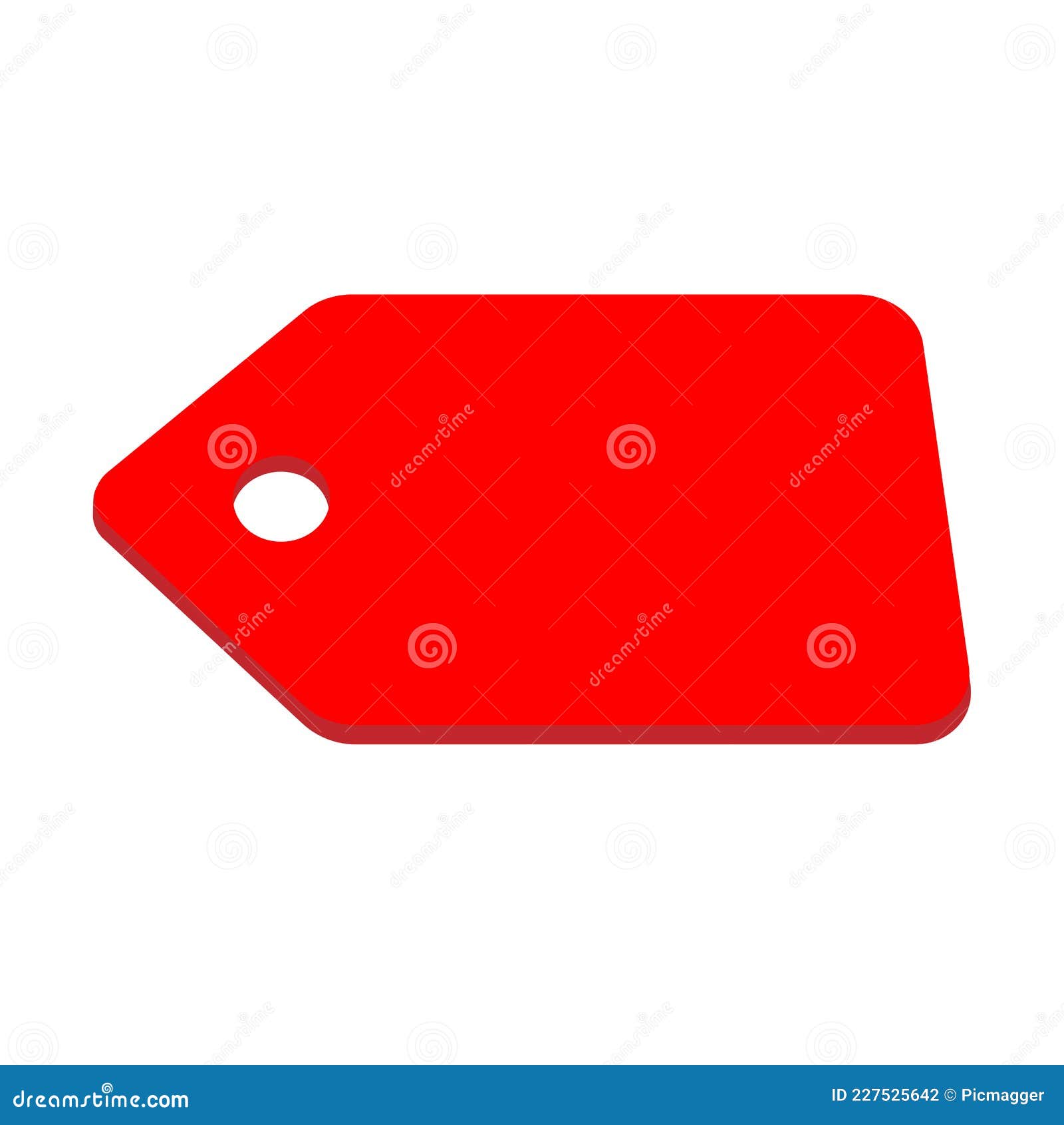 Red label vector. stock vector. Illustration of presentation - 227525642