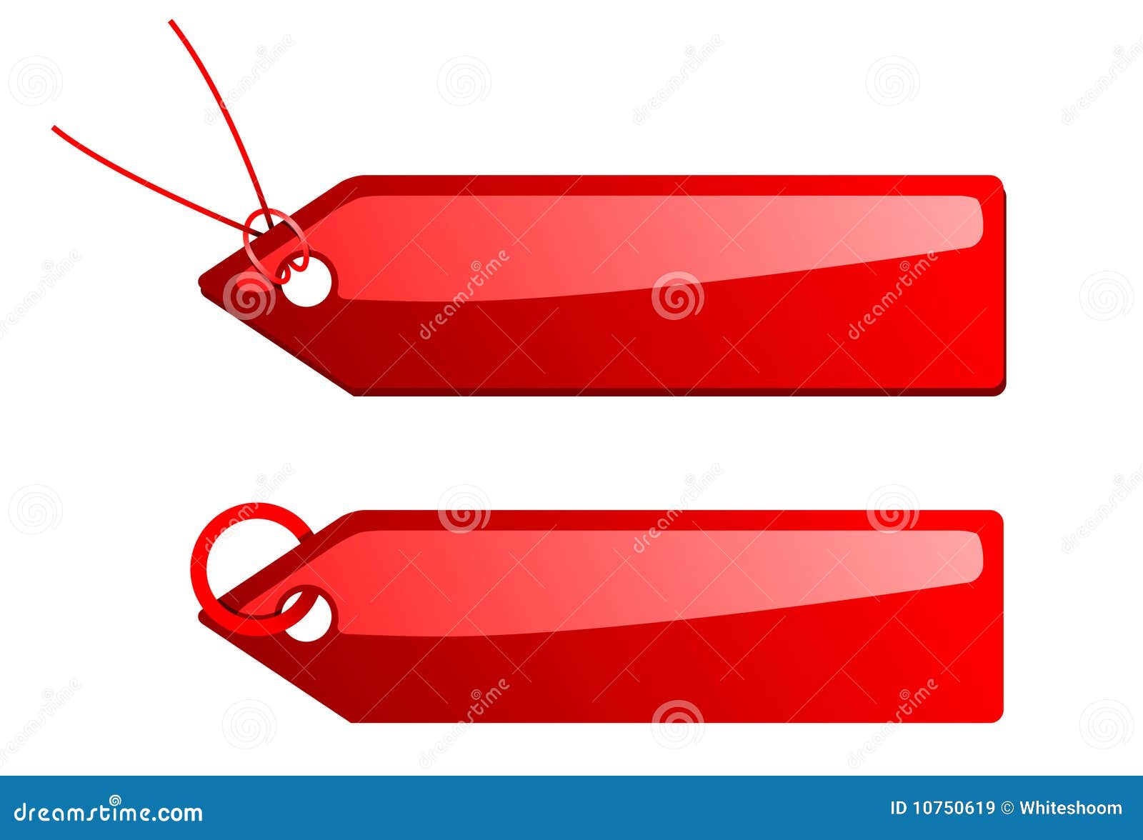 Red Labels Cartoon Vector | CartoonDealer.com #10750619