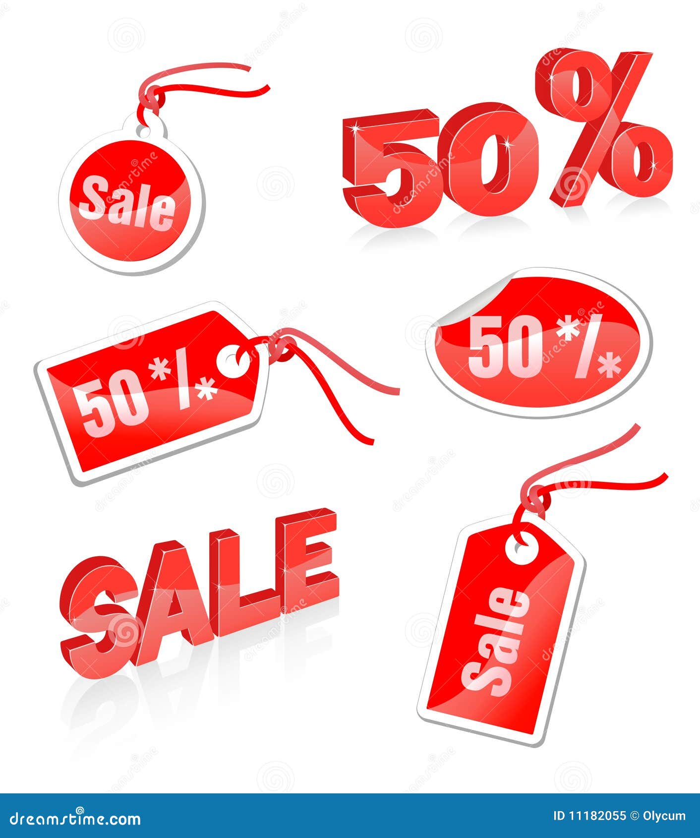 Red labels stock vector. Illustration of sale, green - 11182055