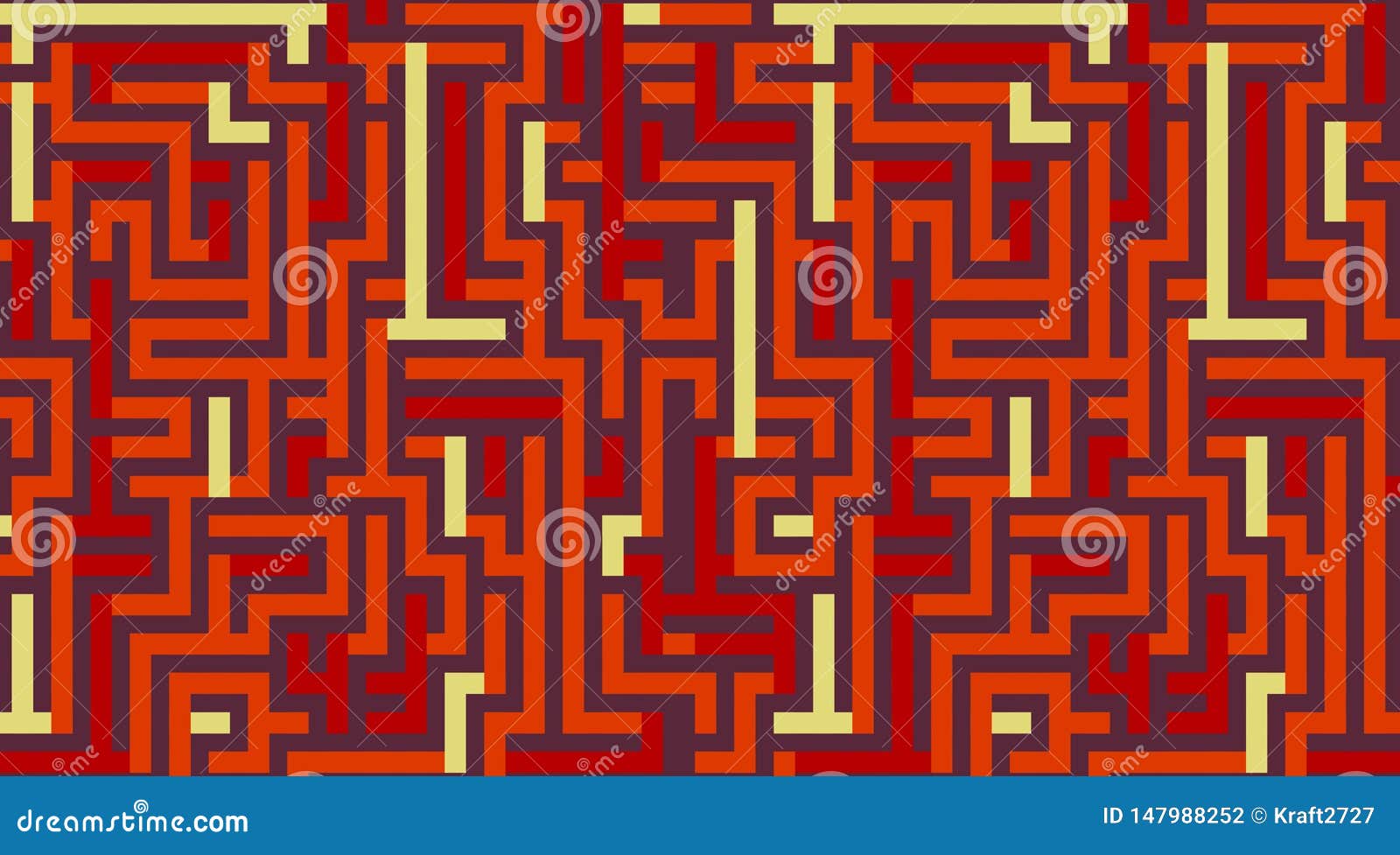 Red labyrinth design stock vector. Illustration of beautiful - 147988252