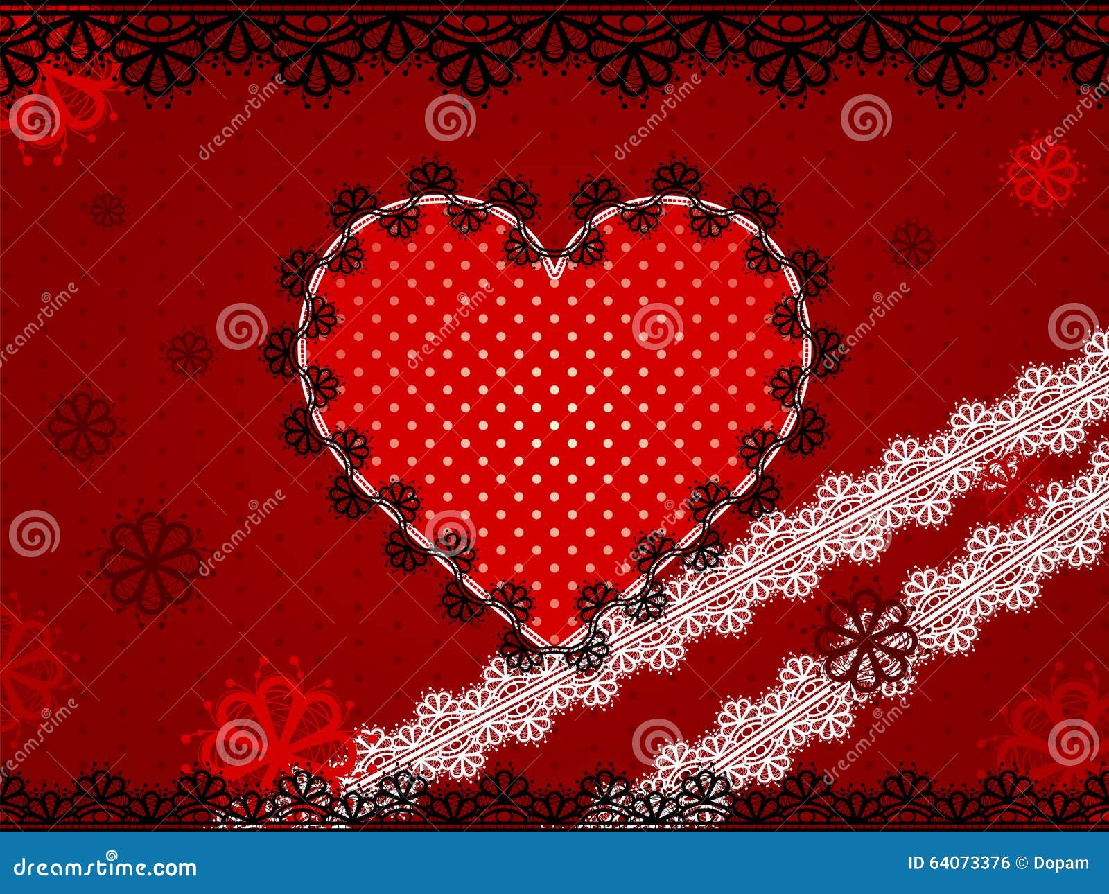 Maroon Heart Shaped Infinity Stripes Pattern Cartoon Vector ...