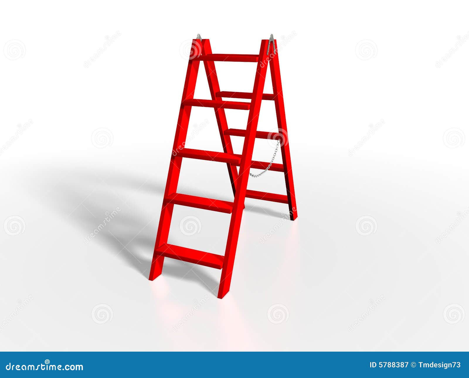 Red ladder stock illustration. Illustration of light, upward - 5788387