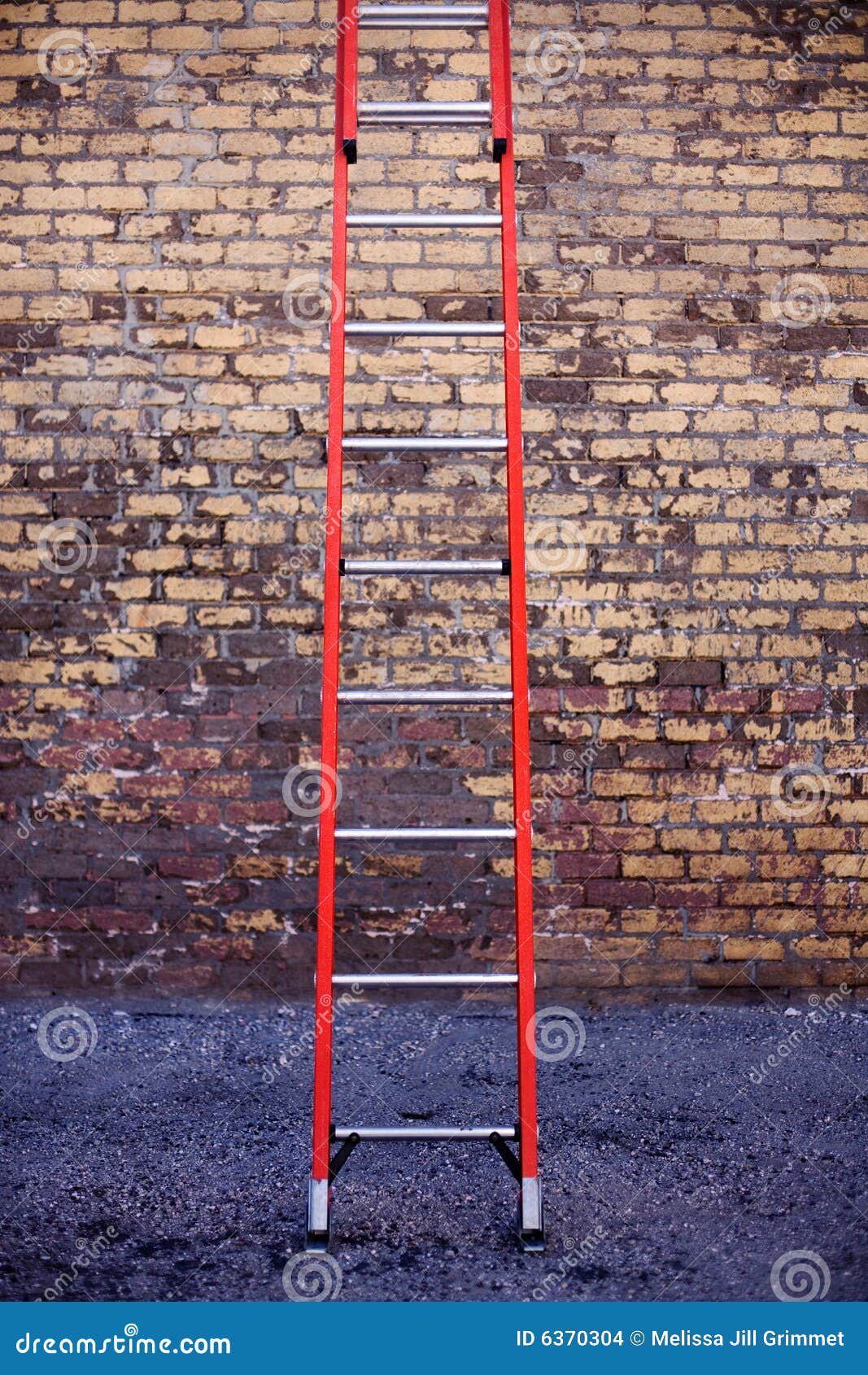Red Ladder stock photo. Image of building, construction - 6370304