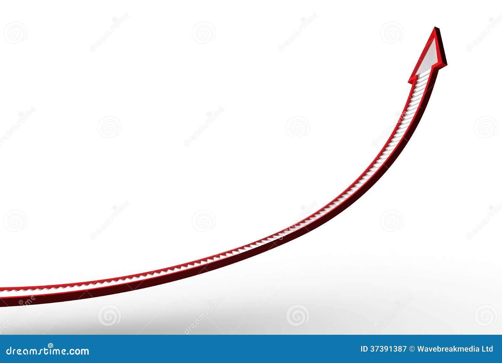 Red ladder arrow graphic stock illustration. Illustration of pointing ...