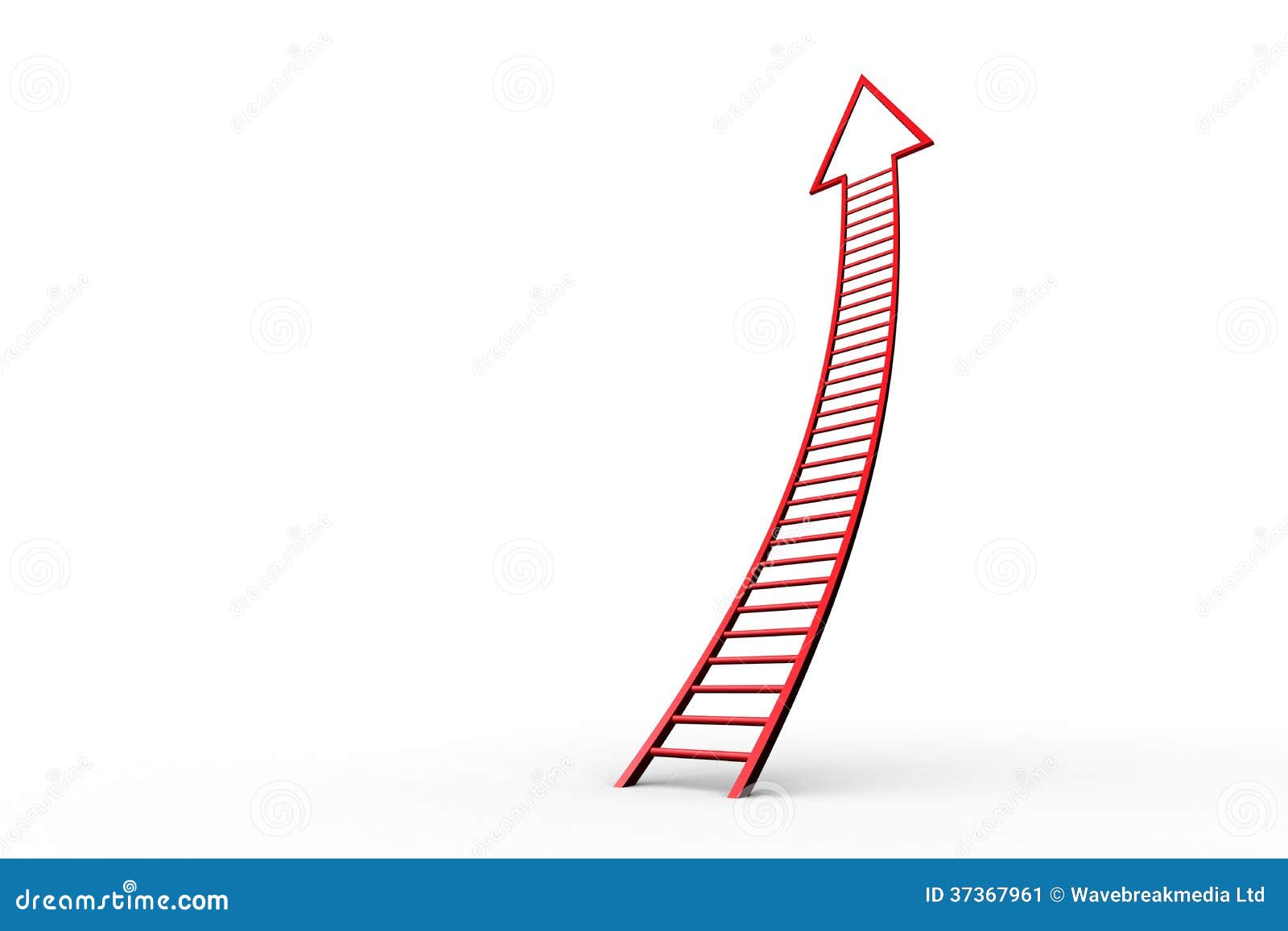 Ladder Arrow Icon, Cartoon Style Royalty-Free Illustration ...