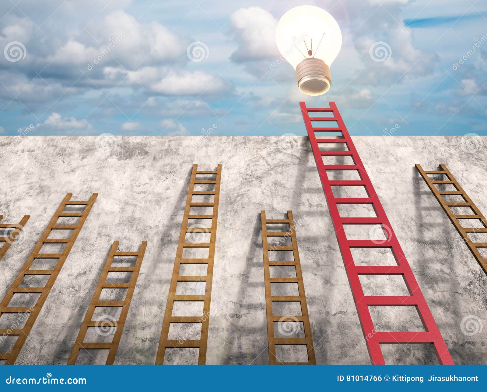 Red ladder stock illustration. Illustration of rendering - 81014766
