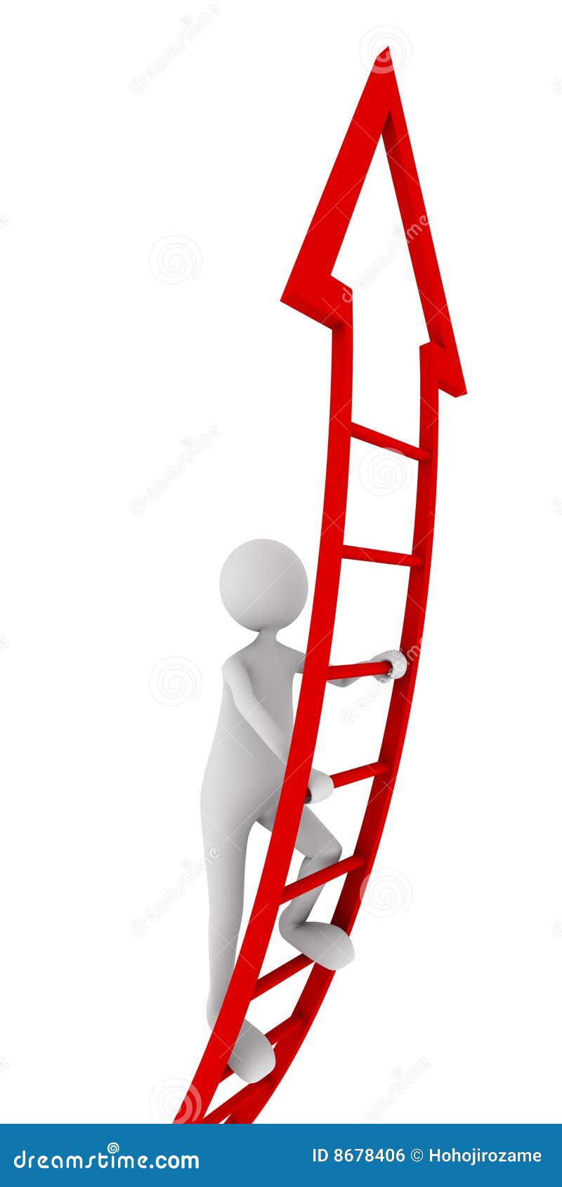 Ladder Of Success, Leading Up To An Open Door. Successful Business ...
