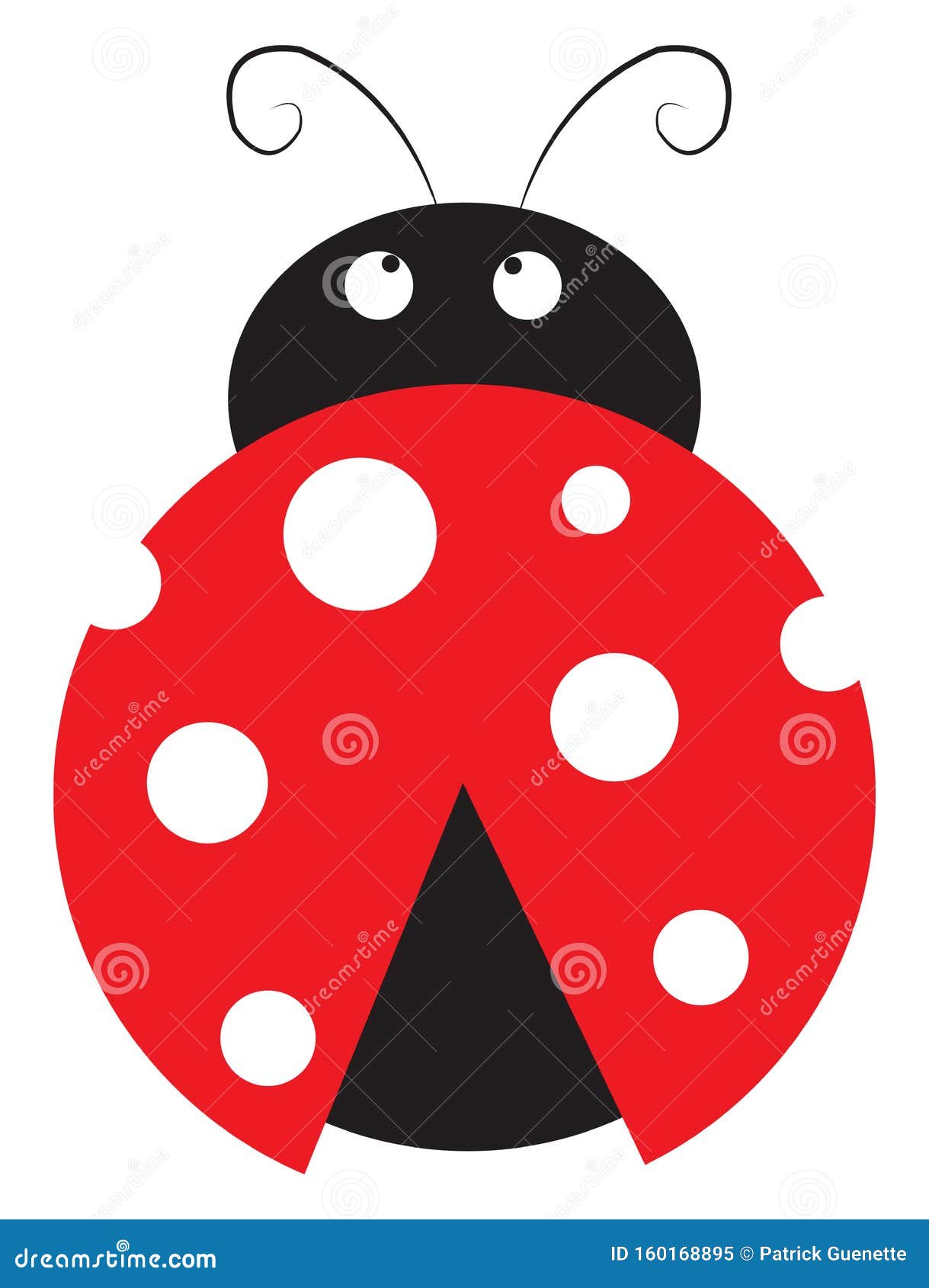 A Red Ladybug, Vector or Color Illustration Stock Illustration ...