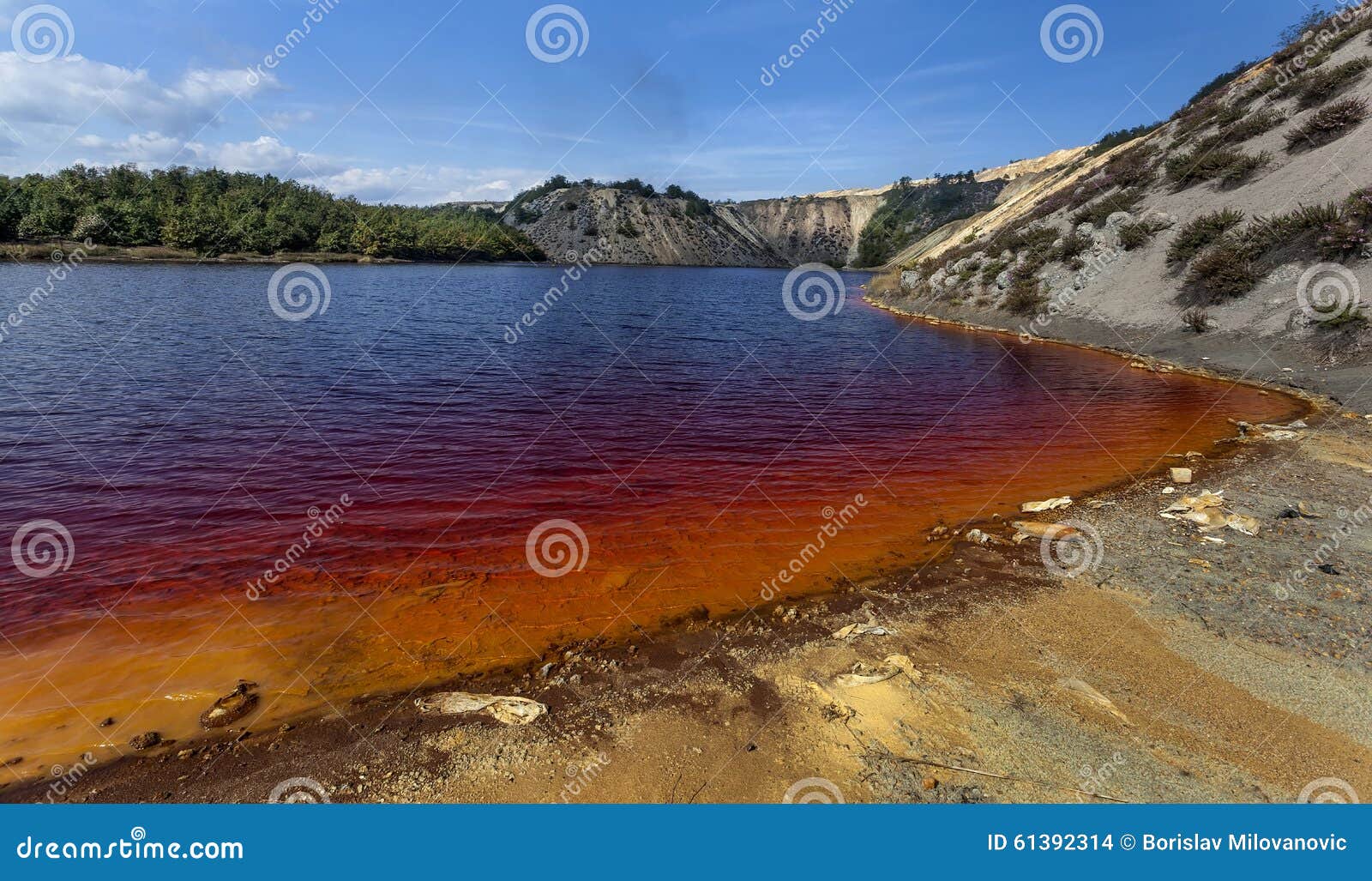 Red lake 08 stock photo. Image of smelters, smelting - 61392314